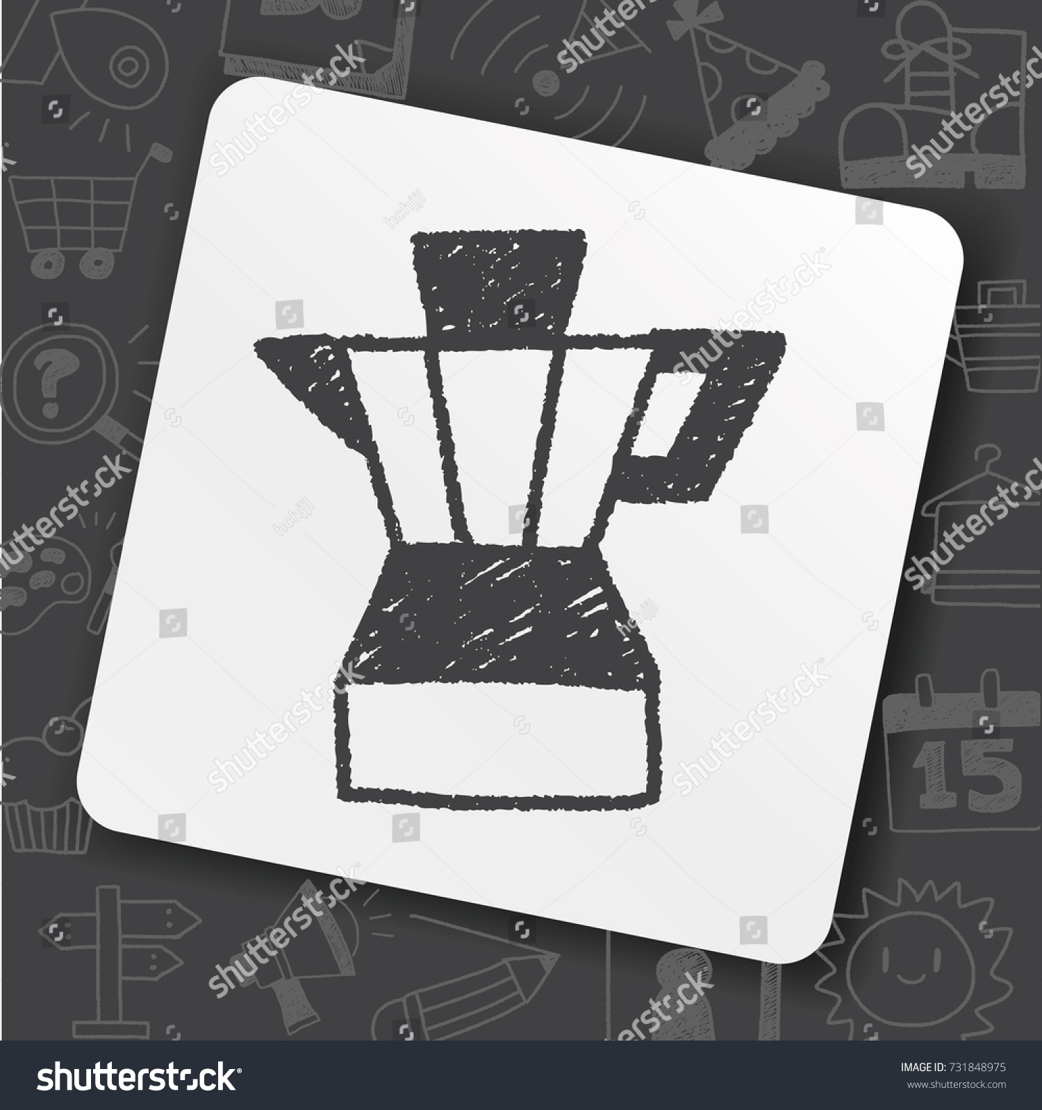 Juicer Doodle Drawing Stock Vector (Royalty Free) 731848975 | Shutterstock
