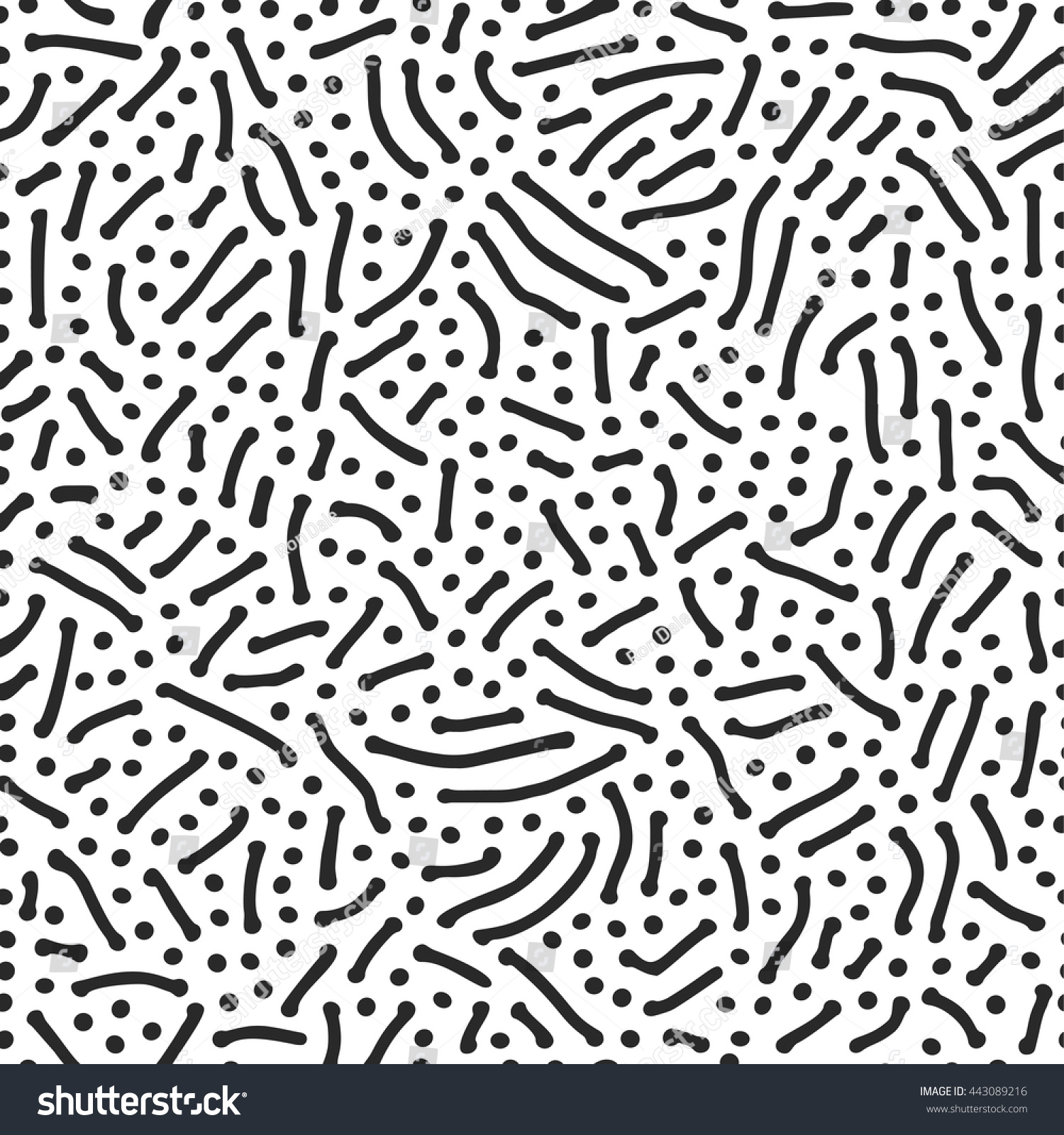 Jumble Organic Lines Dots Pattern Background Stock Vector (Royalty Free ...