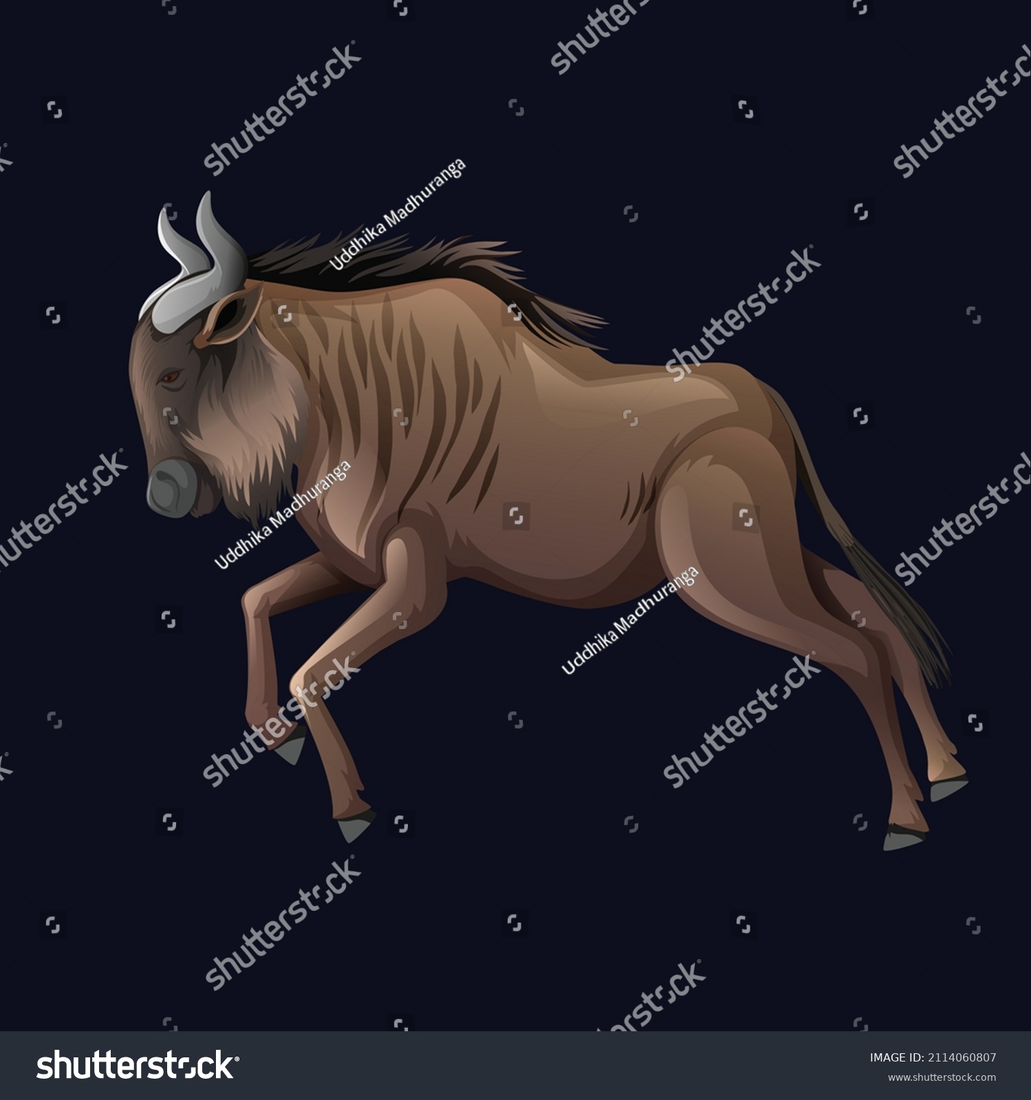 Jumping Goat Vector Cartoon Illustration Stock Vector (Royalty Free ...