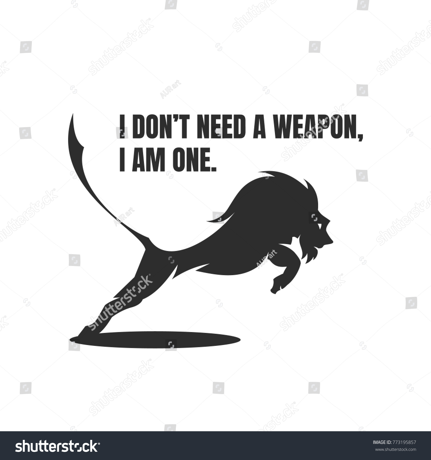 Jumping Lion Logo Vector Illustration : image vectorielle de stock ...