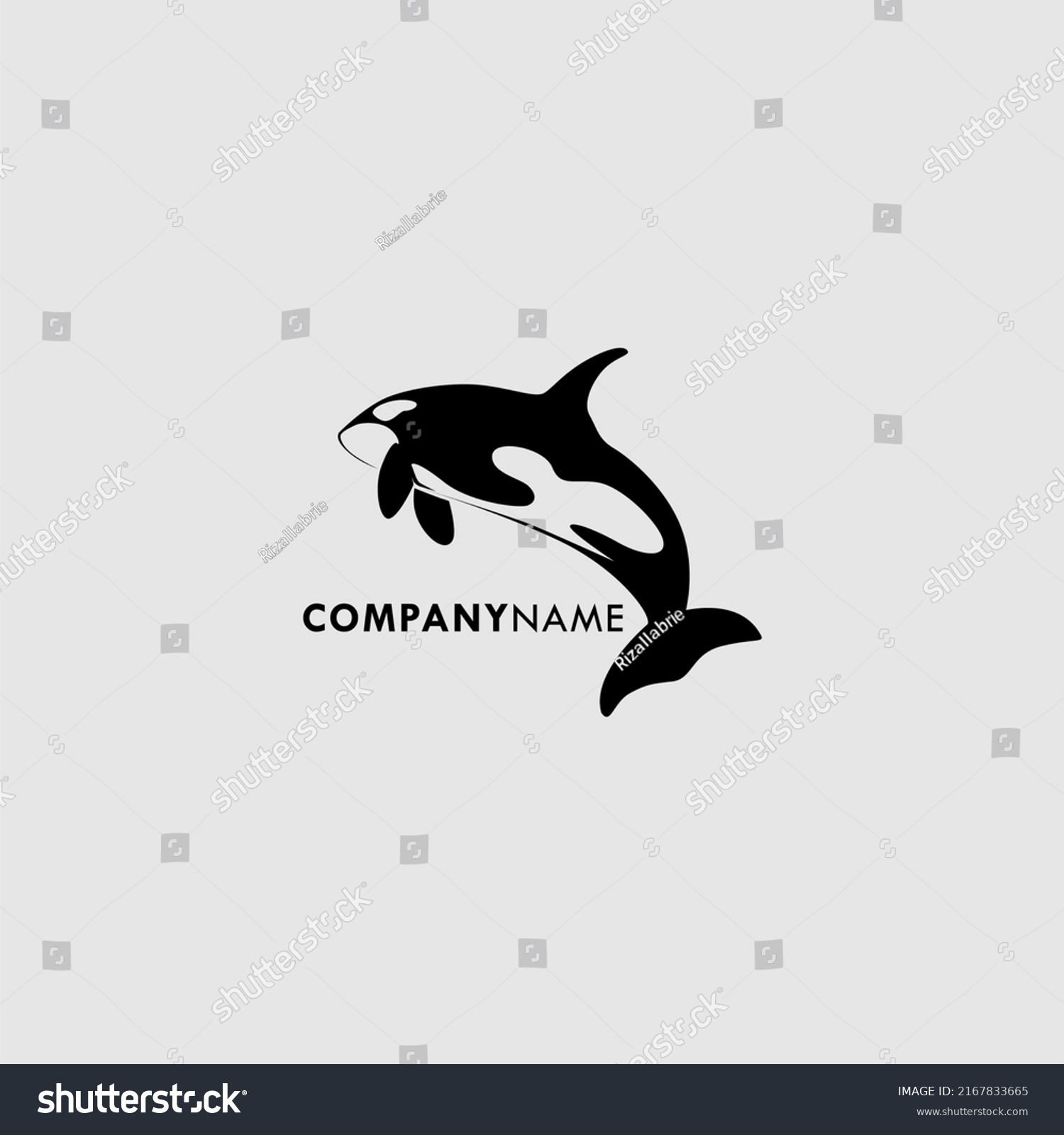Jumping Orca Whale Vector Logo Stock Vector (Royalty Free) 2167833665 ...
