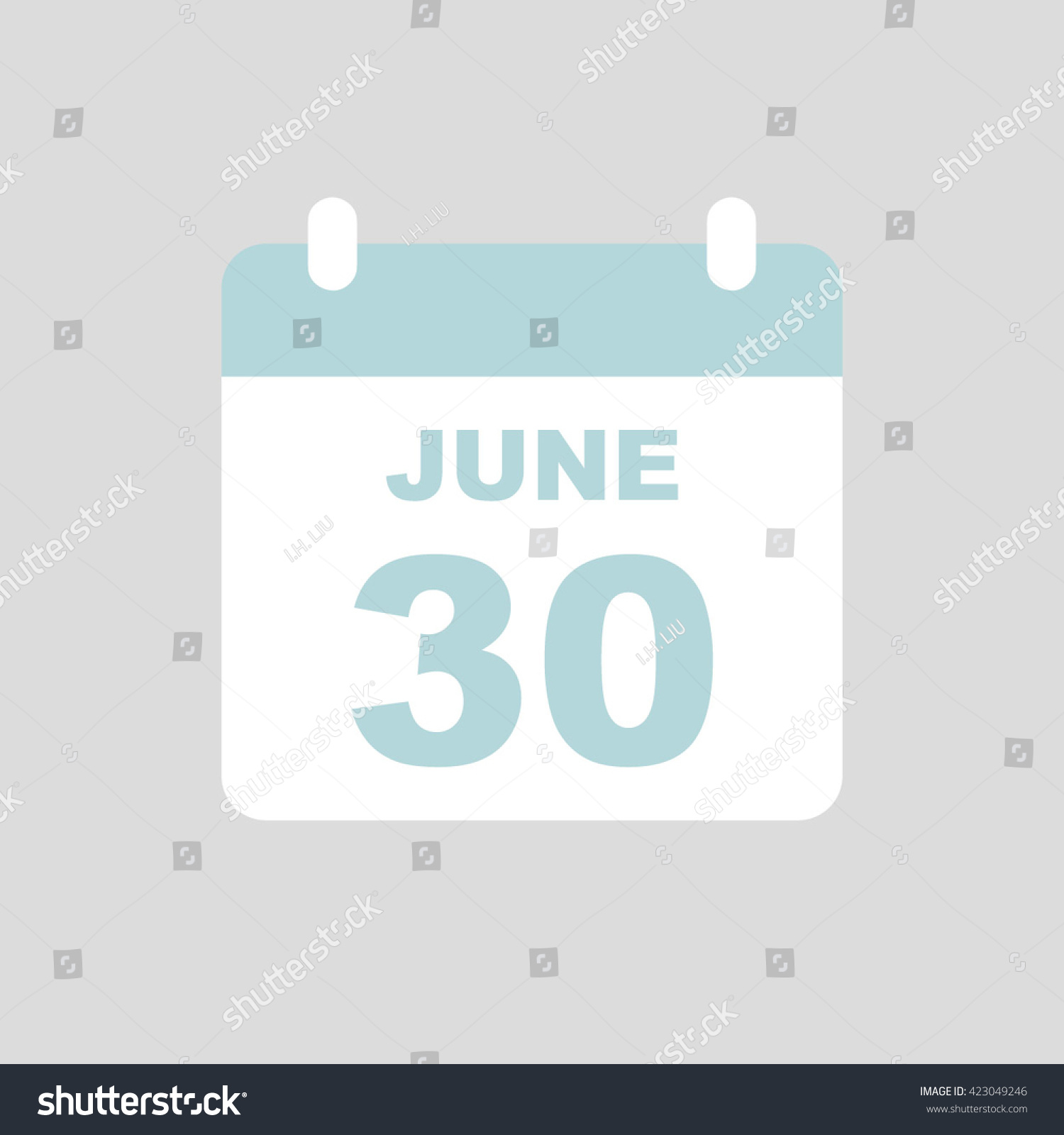 June 30calendar Icon Stock Vector (Royalty Free) 423049246 | Shutterstock
