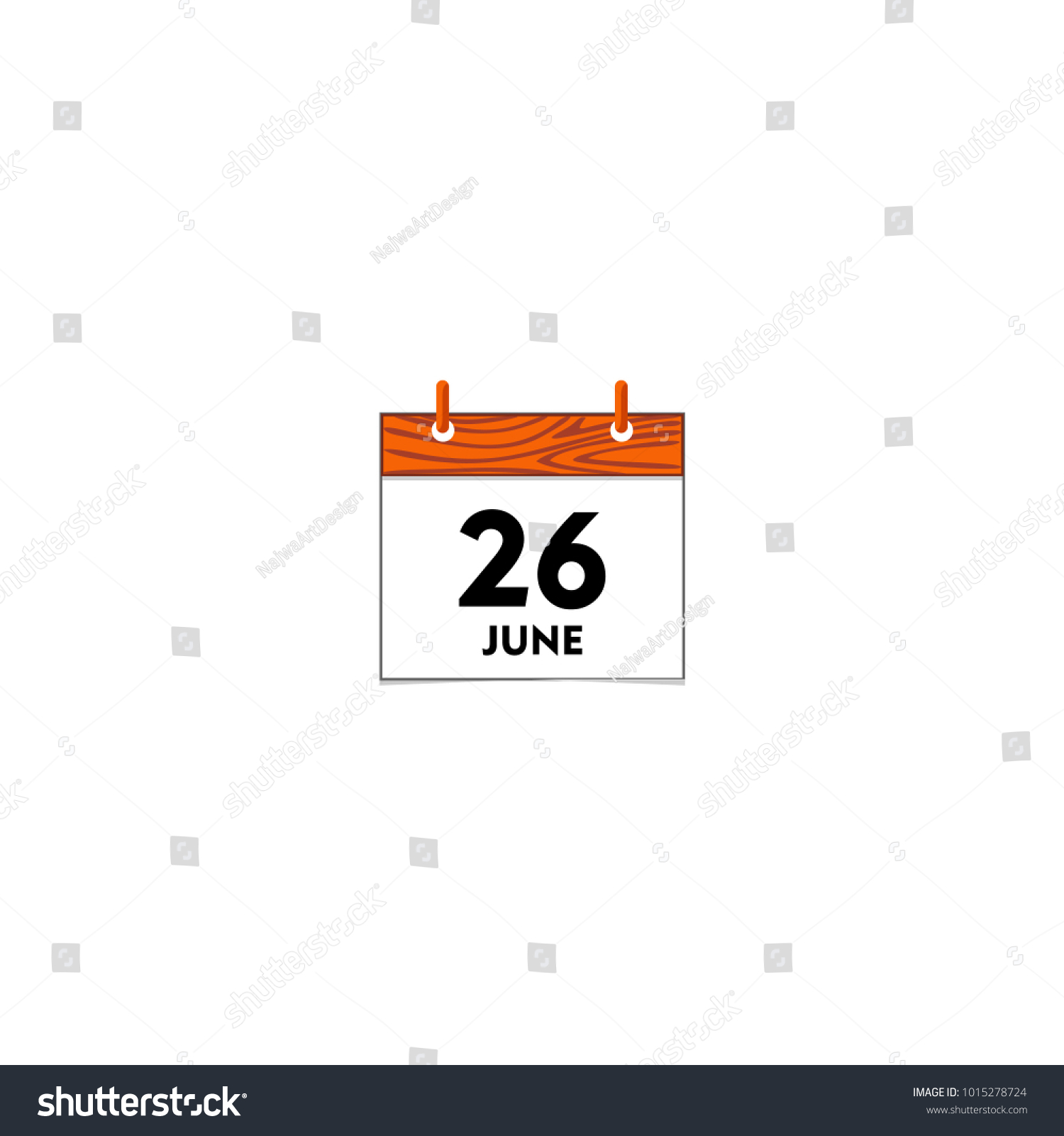 June Calendar Icon Vector Stock Vector (Royalty Free) 1015278724 ...