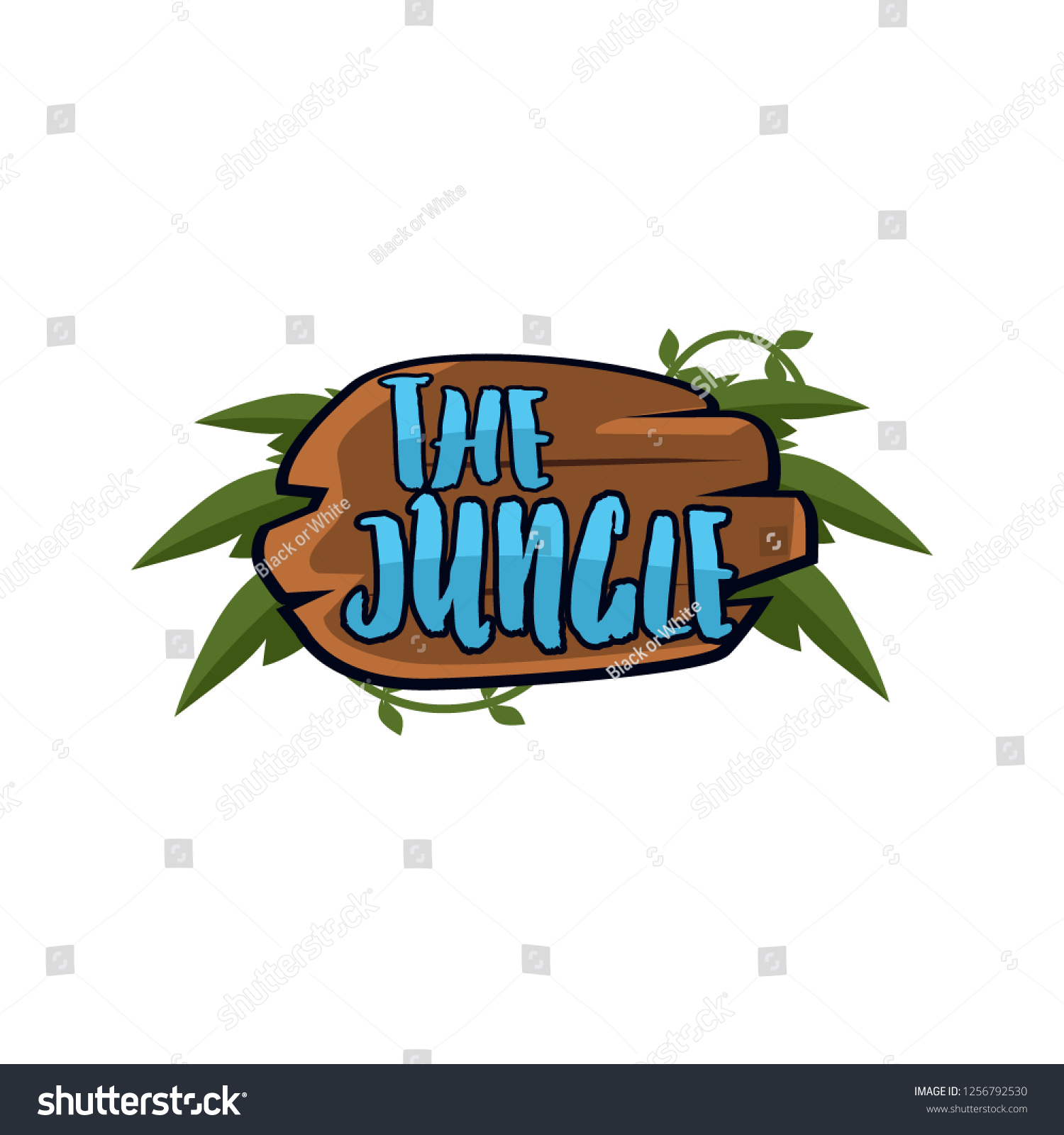 Jungle Logo Design Vector: vector de stock (libre de regalías ...