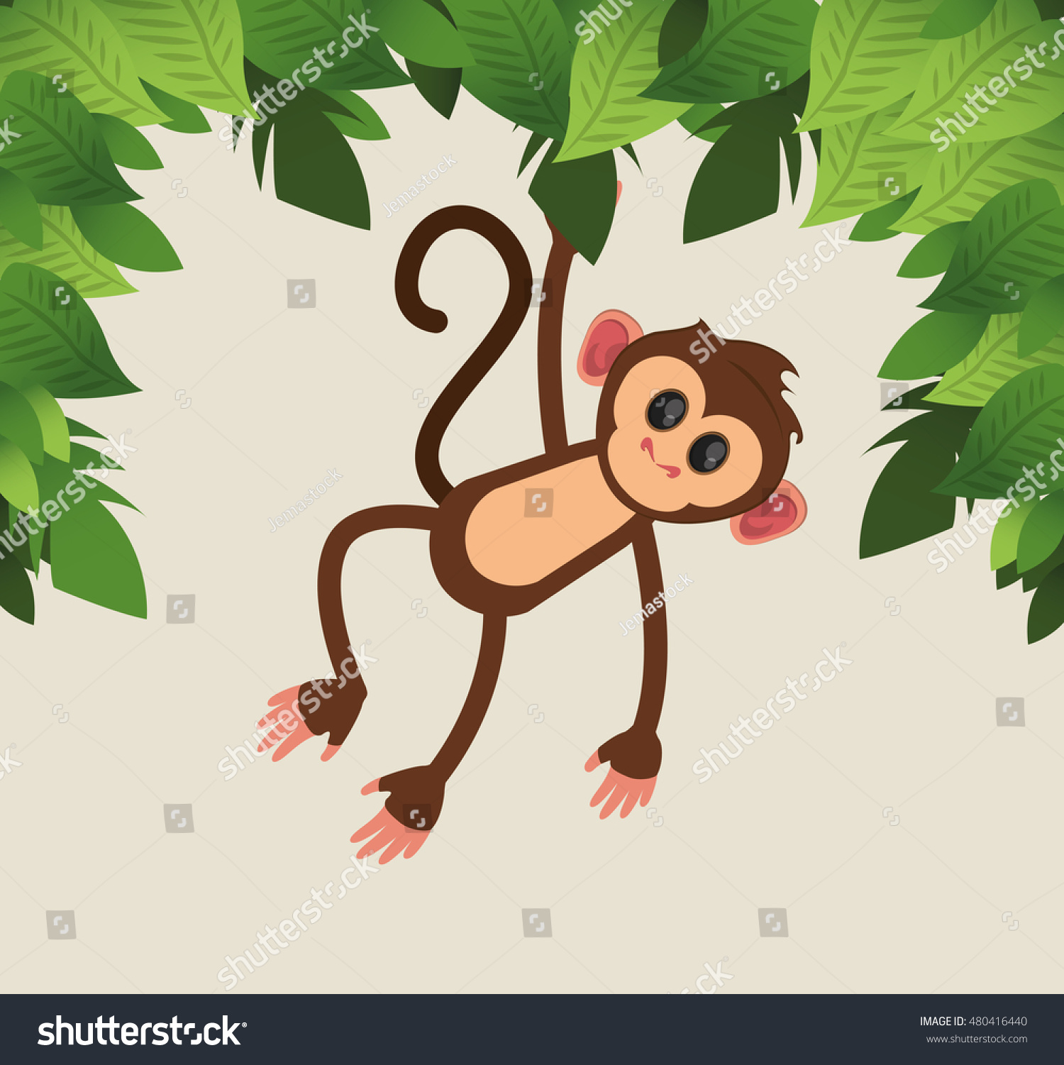 1,255 Gibbon cartoon Images, Stock Photos & Vectors | Shutterstock