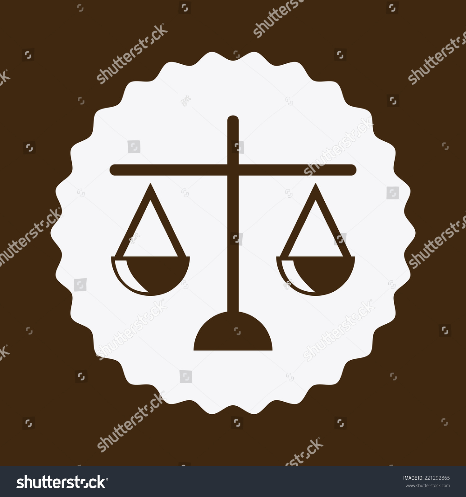 Justice Graphic Design Vector Illustration Stock Vector (Royalty Free ...
