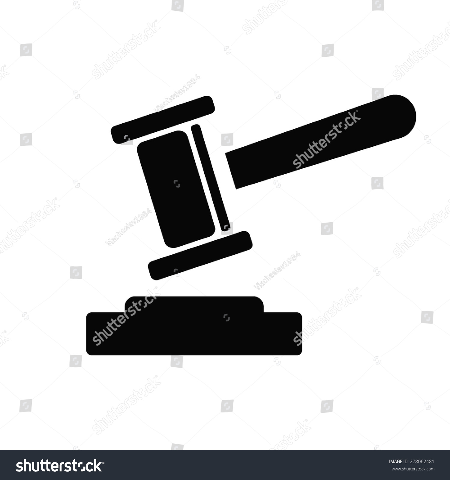 Justice Hammer Stock Vector (Royalty Free) 278062481 | Shutterstock