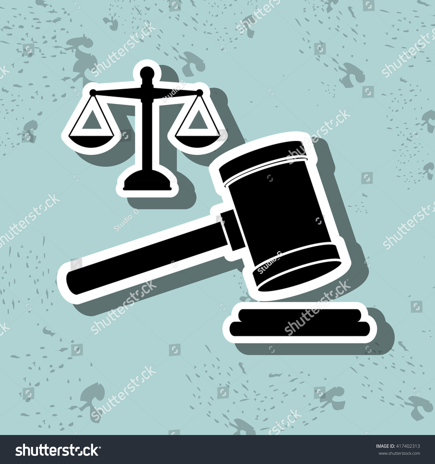 Justice System Design Stock Vector (Royalty Free) 417402313 | Shutterstock