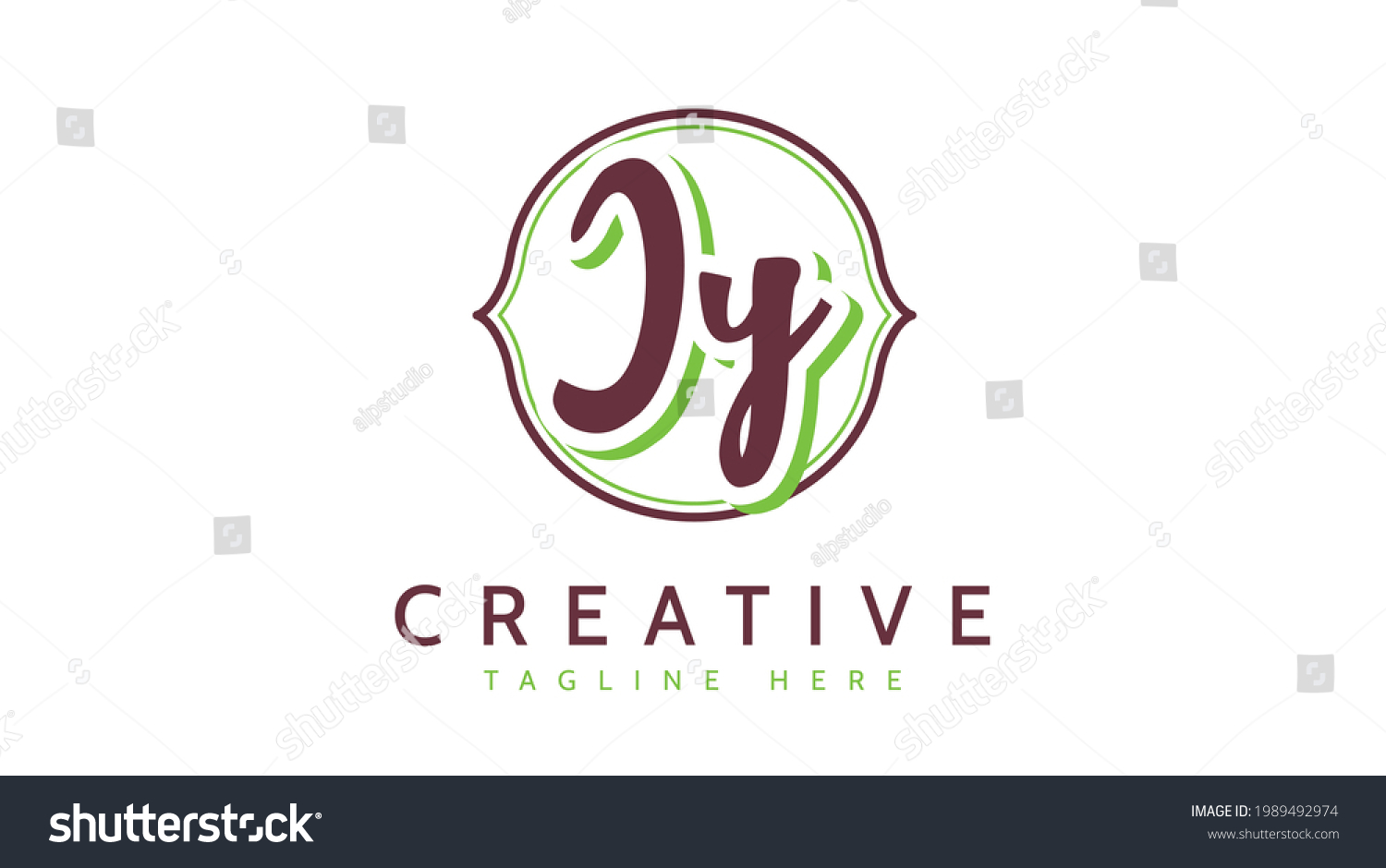 Jy Initials Handwriting Logo Vector Stock Vector (Royalty Free ...