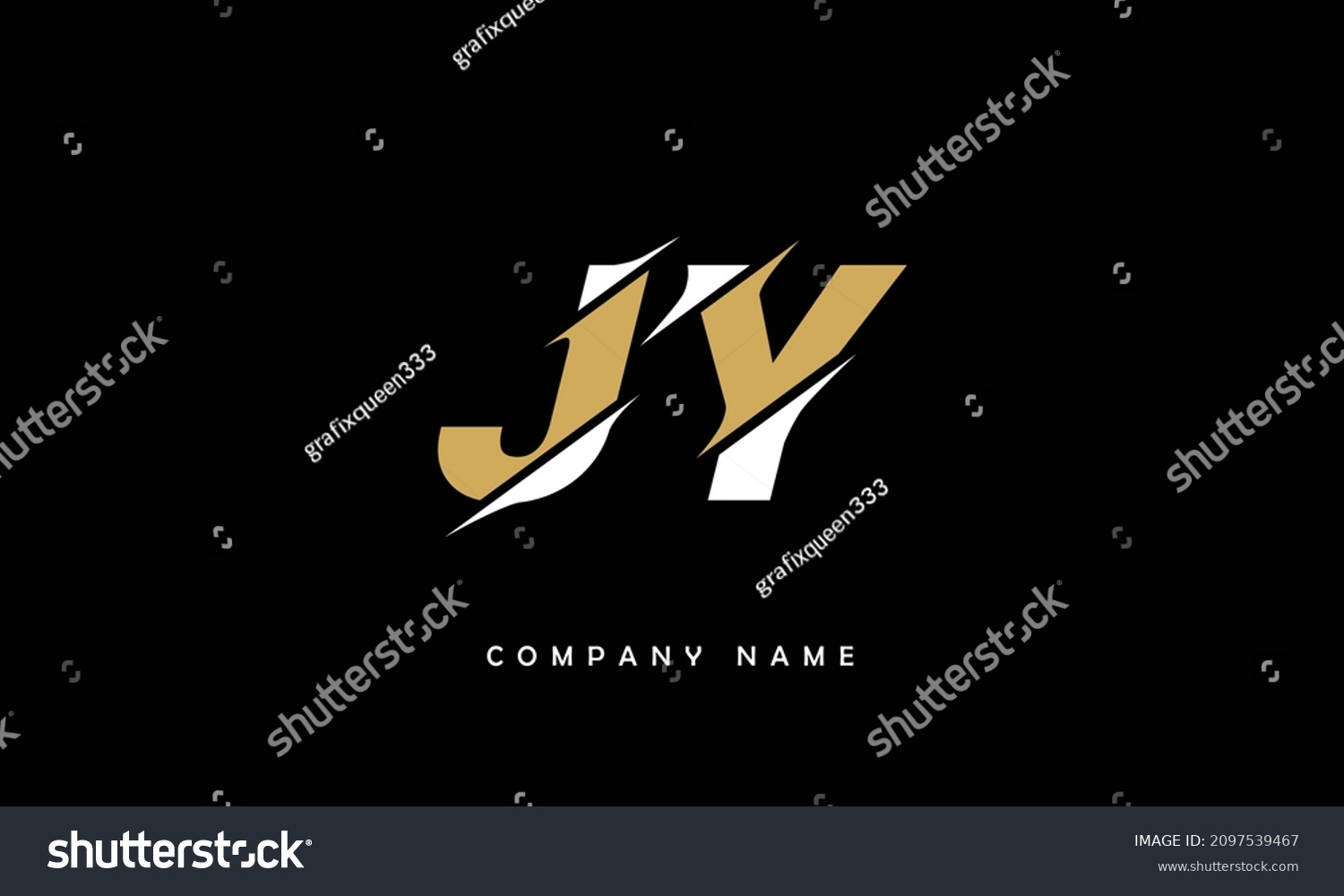Jy Yj Alphabets Letters Logo Monogram Stock Vector (Royalty Free ...
