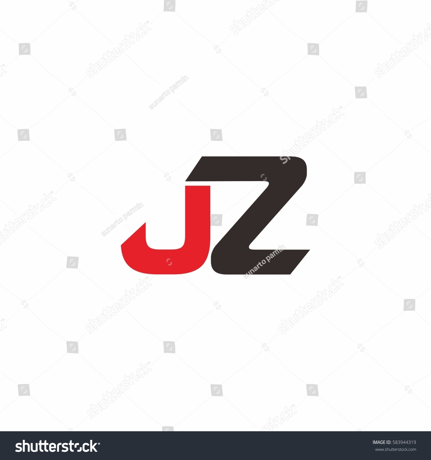Jz Letter Logo Vector Stock Vector (Royalty Free) 583944319 | Shutterstock