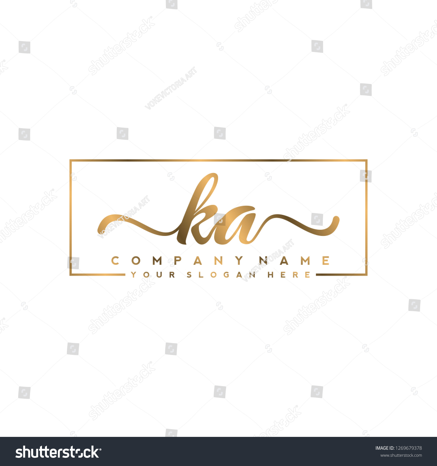 K Initial Handwriting Logo Vector Stock Vector (Royalty Free ...
