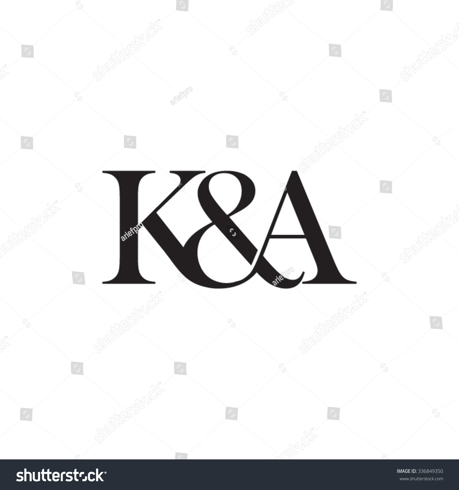 Ka Initial Logo Ampersand Monogram Logo Stock Vector (Royalty Free ...