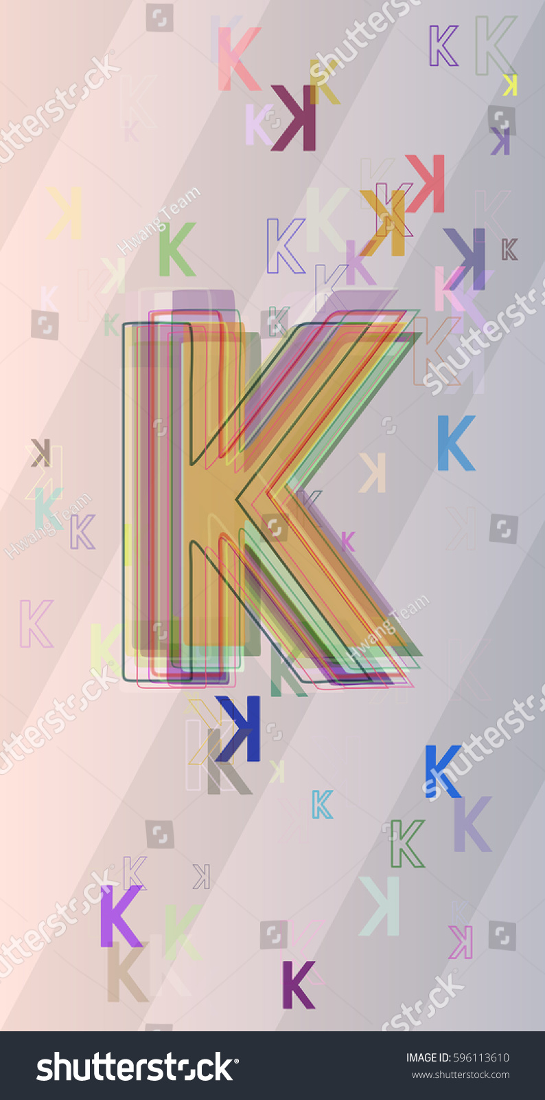 K Alphabet Background Vector Stock Vector (Royalty Free) 596113610