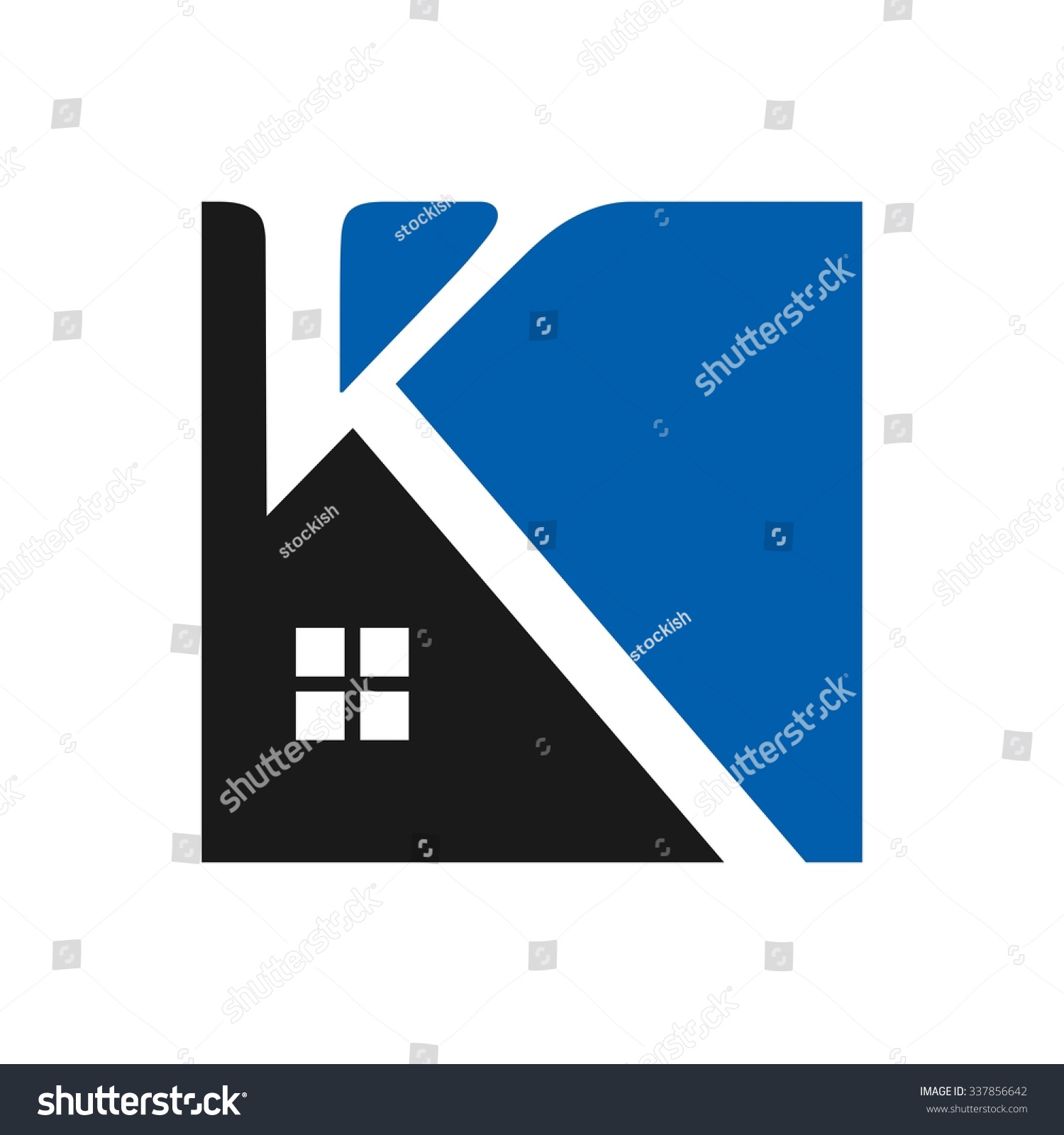 K Home Logo Vector: เวกเตอร์สต็อก (ปลอดค่าลิขสิทธิ์) 337856642 ...
