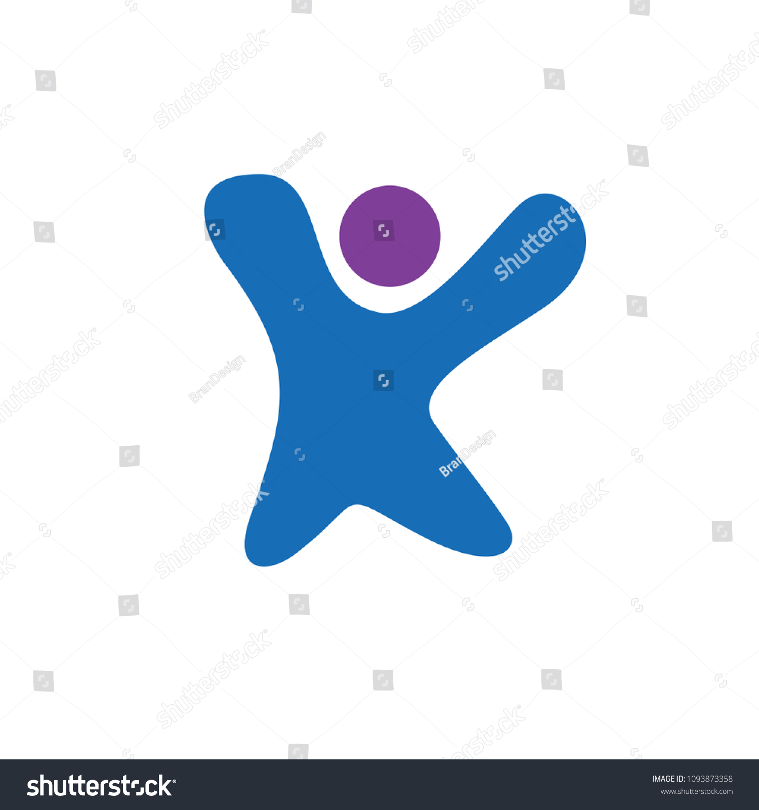 K Letter People Logo Vector Stock Vector (Royalty Free) 1093873358 ...