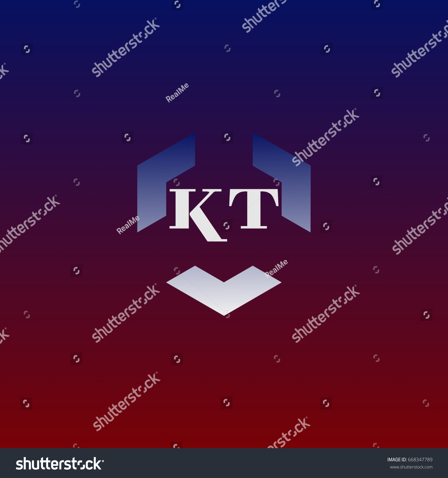 K T Logo Stock Vector (Royalty Free) 668347789 | Shutterstock