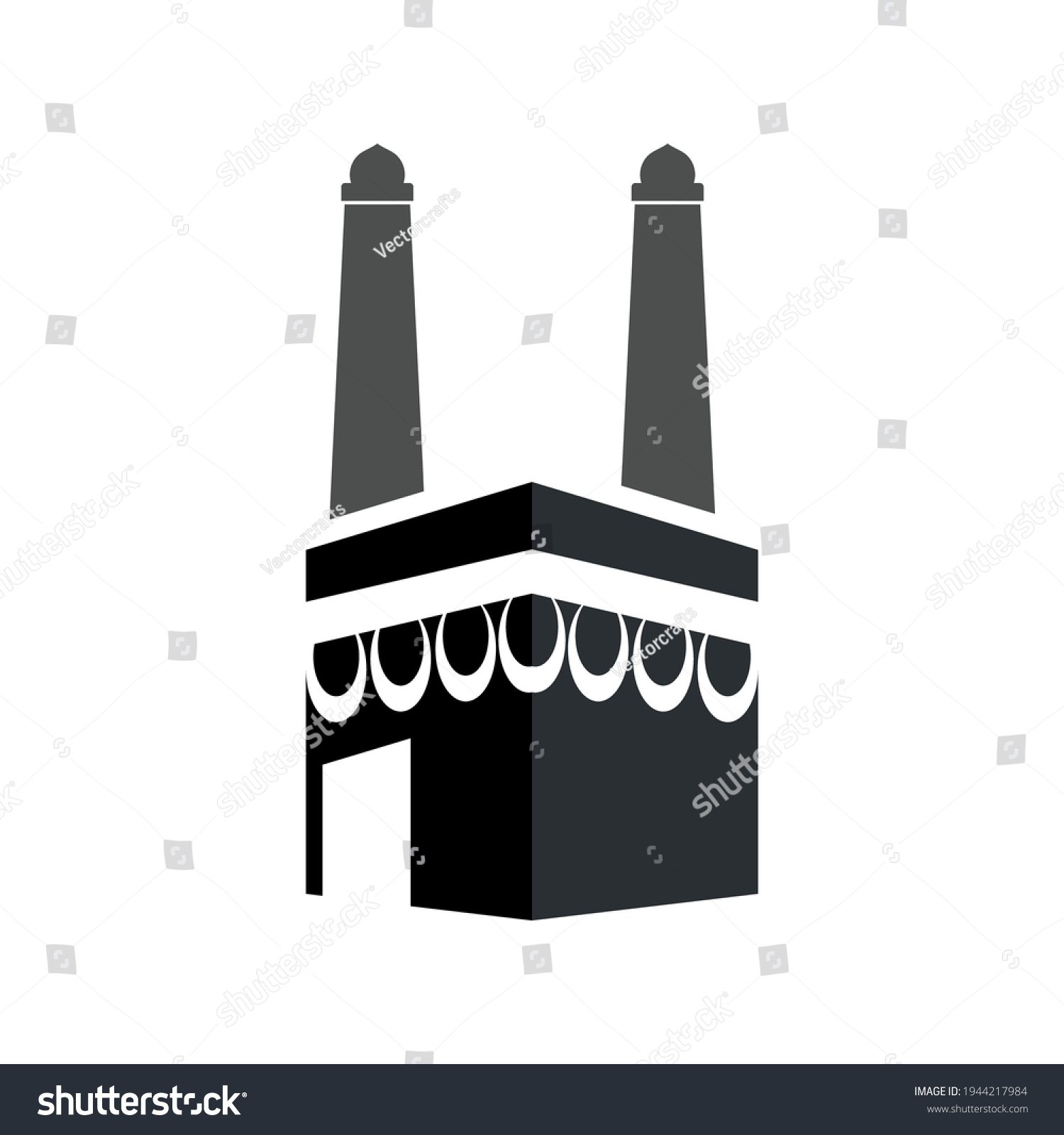 Kabah Icon Design Template Vector Illustration Stock Vector (Royalty ...