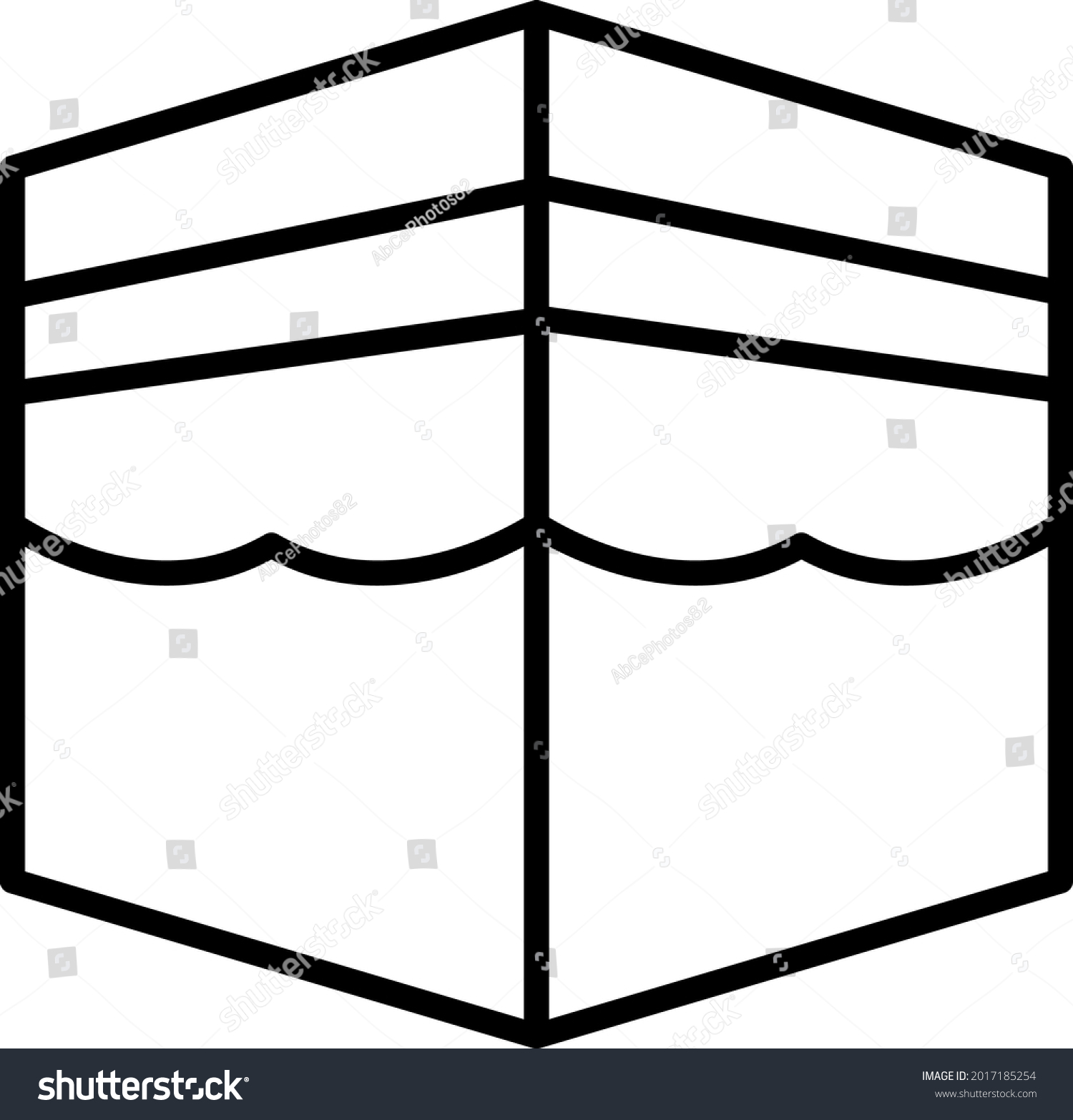 Kabah Vector Line Icon Design Stock Vector (Royalty Free) 2017185254 ...
