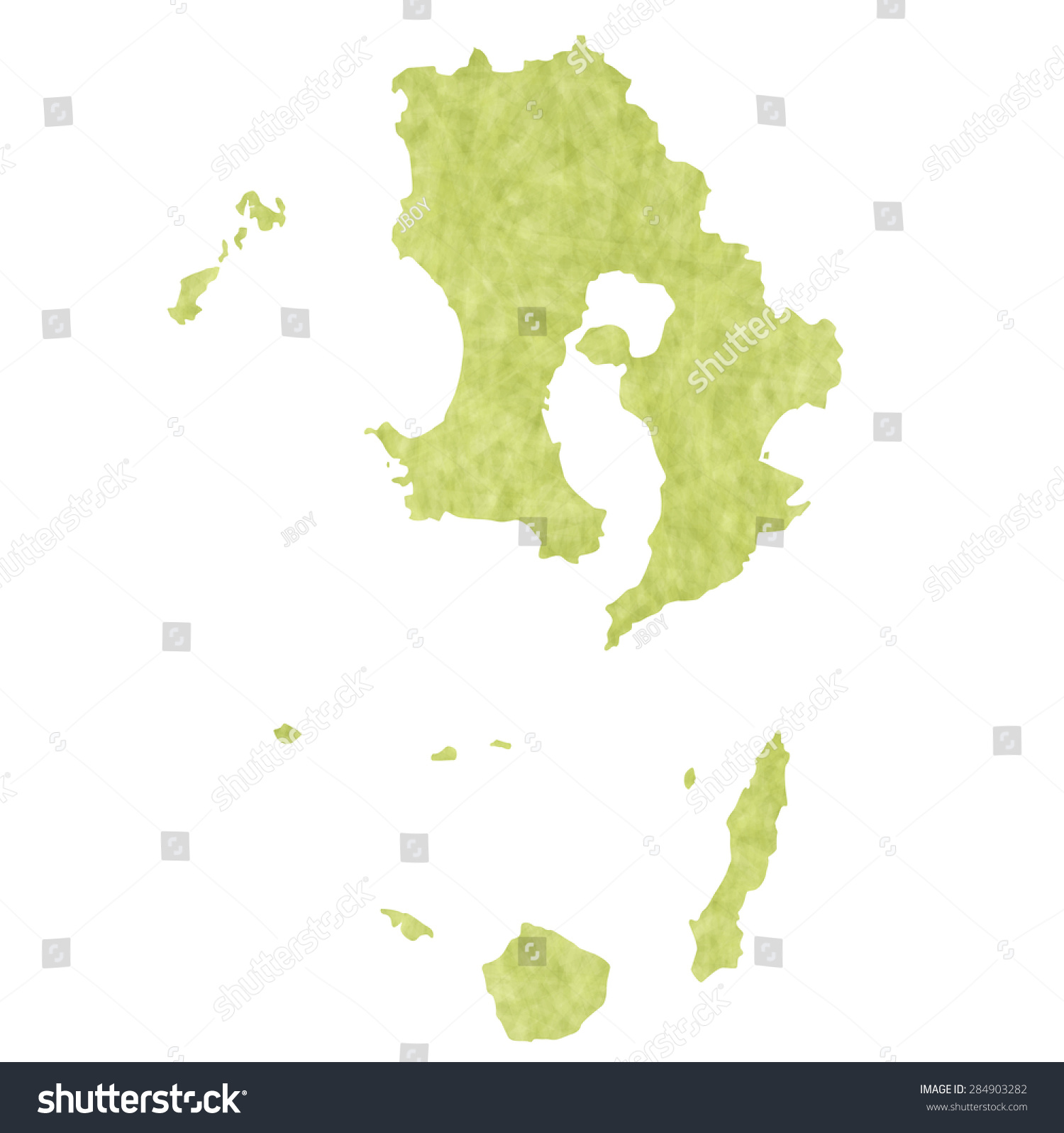 Kagoshima Map Icon Stock Vector (Royalty Free) 284903282