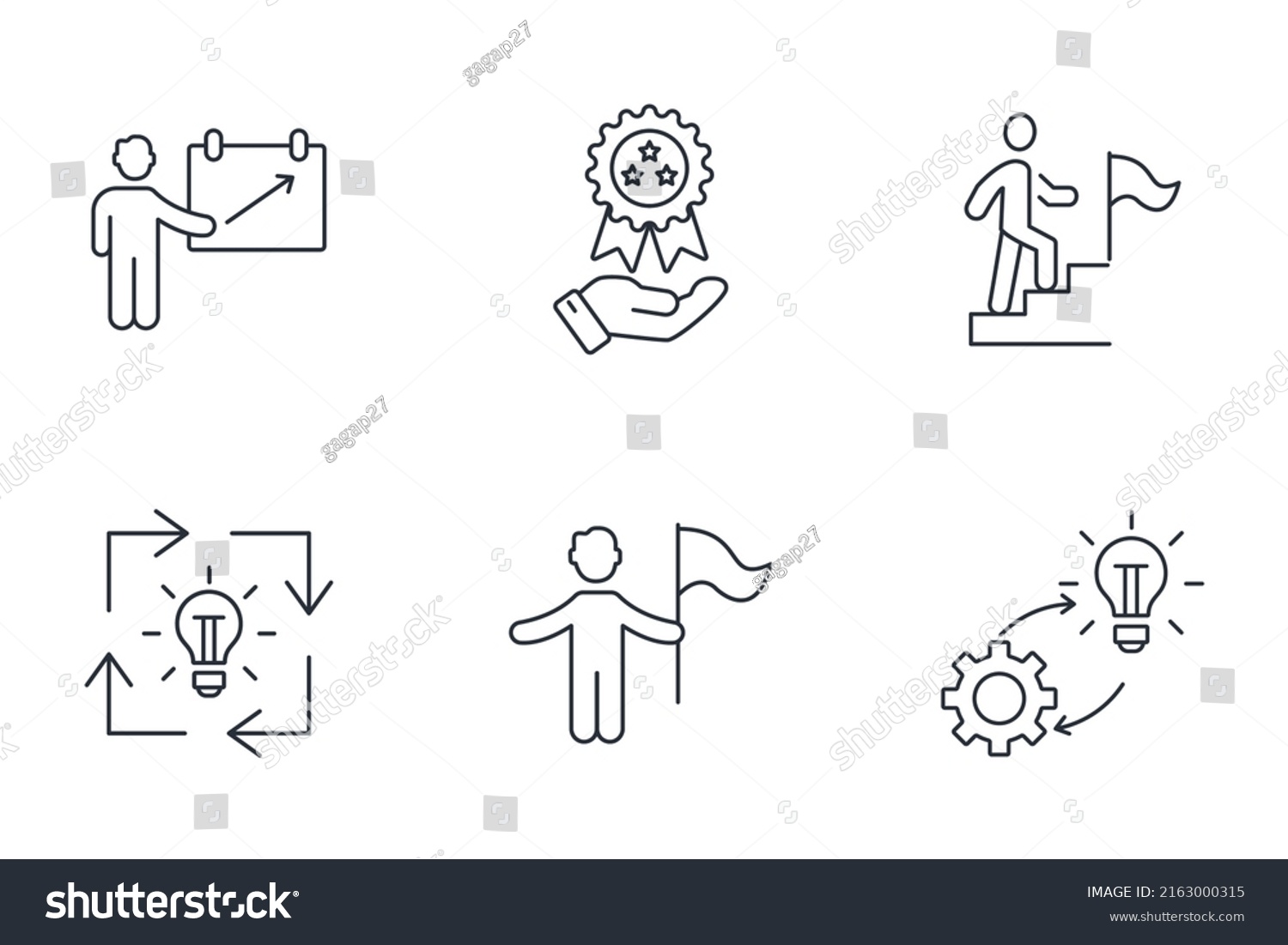 Kaizen Icons Symbol Vector Elements Infographic Stock Vector (Royalty ...