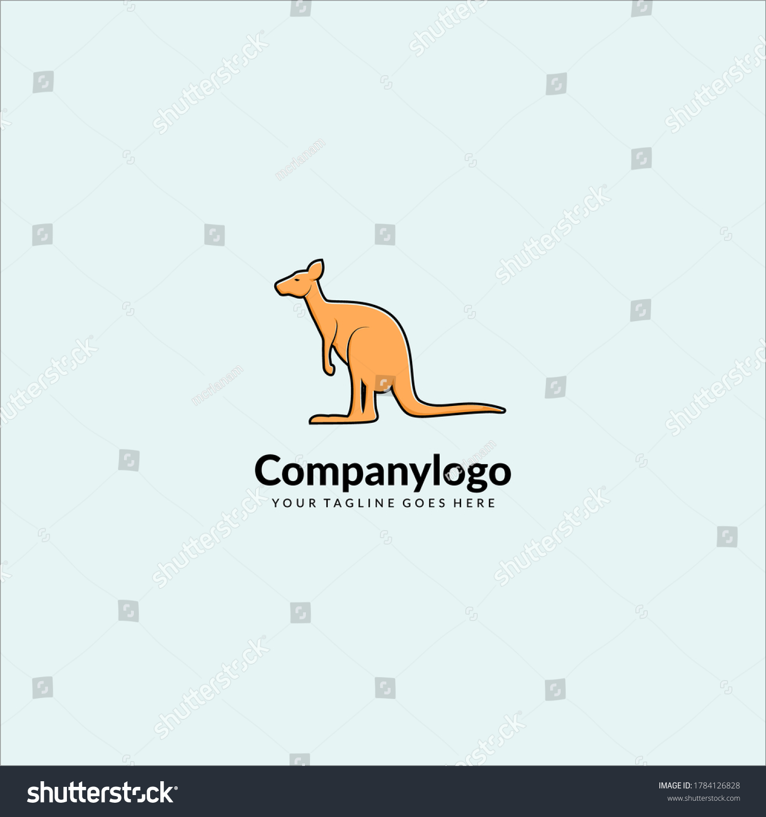 Kangaroo Company Logo Design Vector Stock Vector (Royalty Free) 1784126828