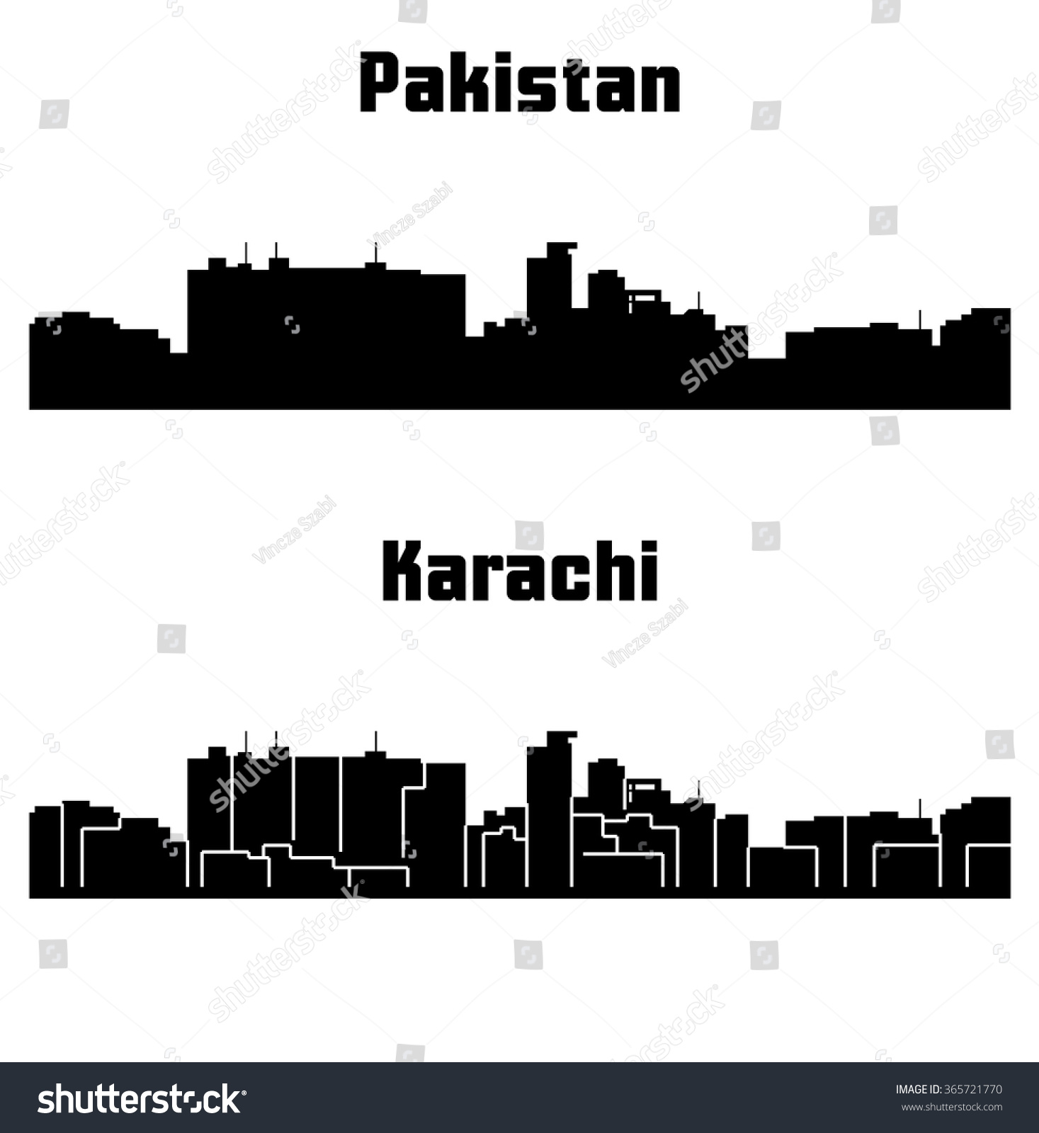 Karachi Pakistan Stock Vector (Royalty Free) 365721770