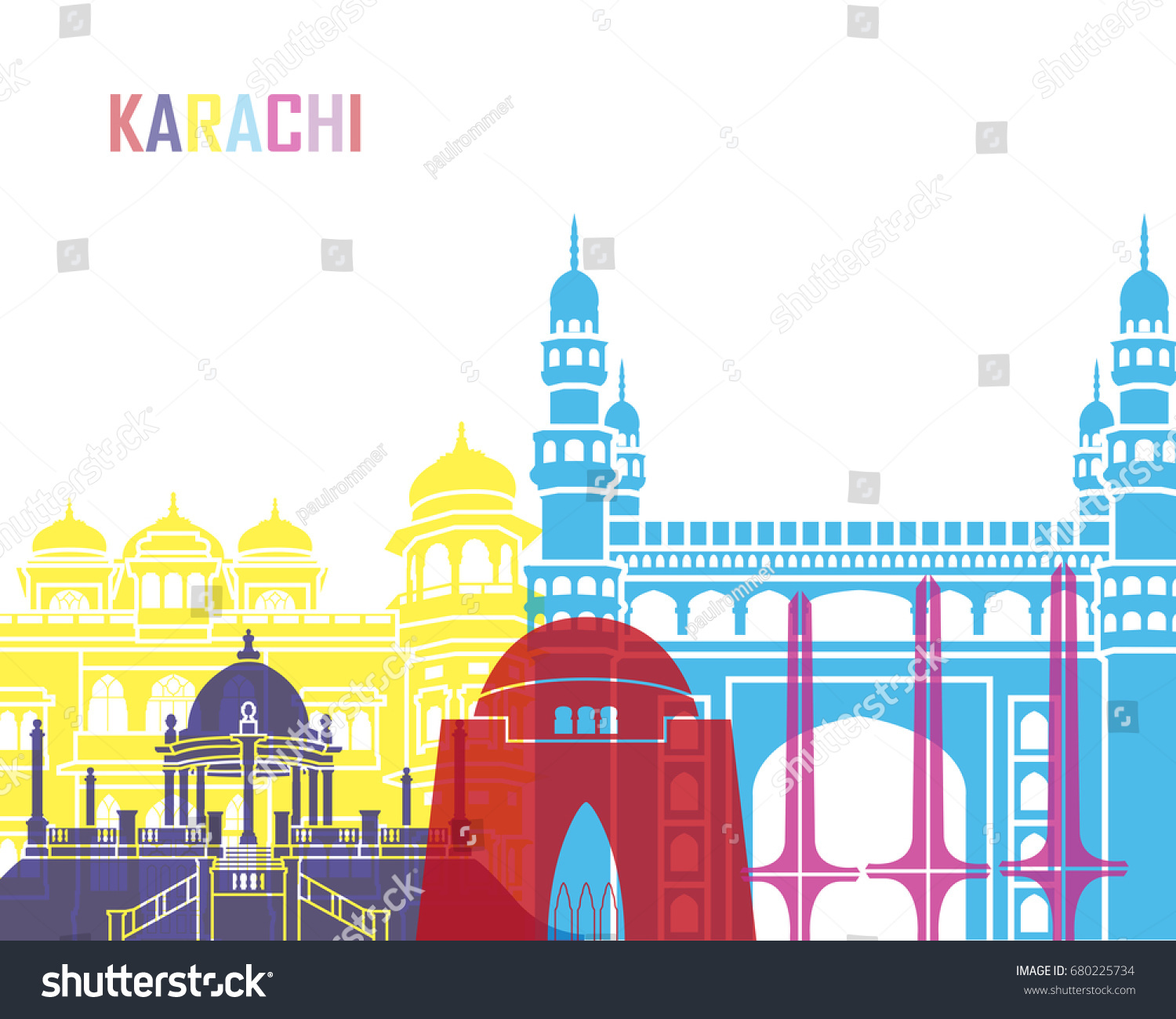 Karachi Skyline Pop Editable Vector File Stock Vector (Royalty Free ... Karachi Skyline Pop Editable Vector File Stock Vector (Royalty Free ...