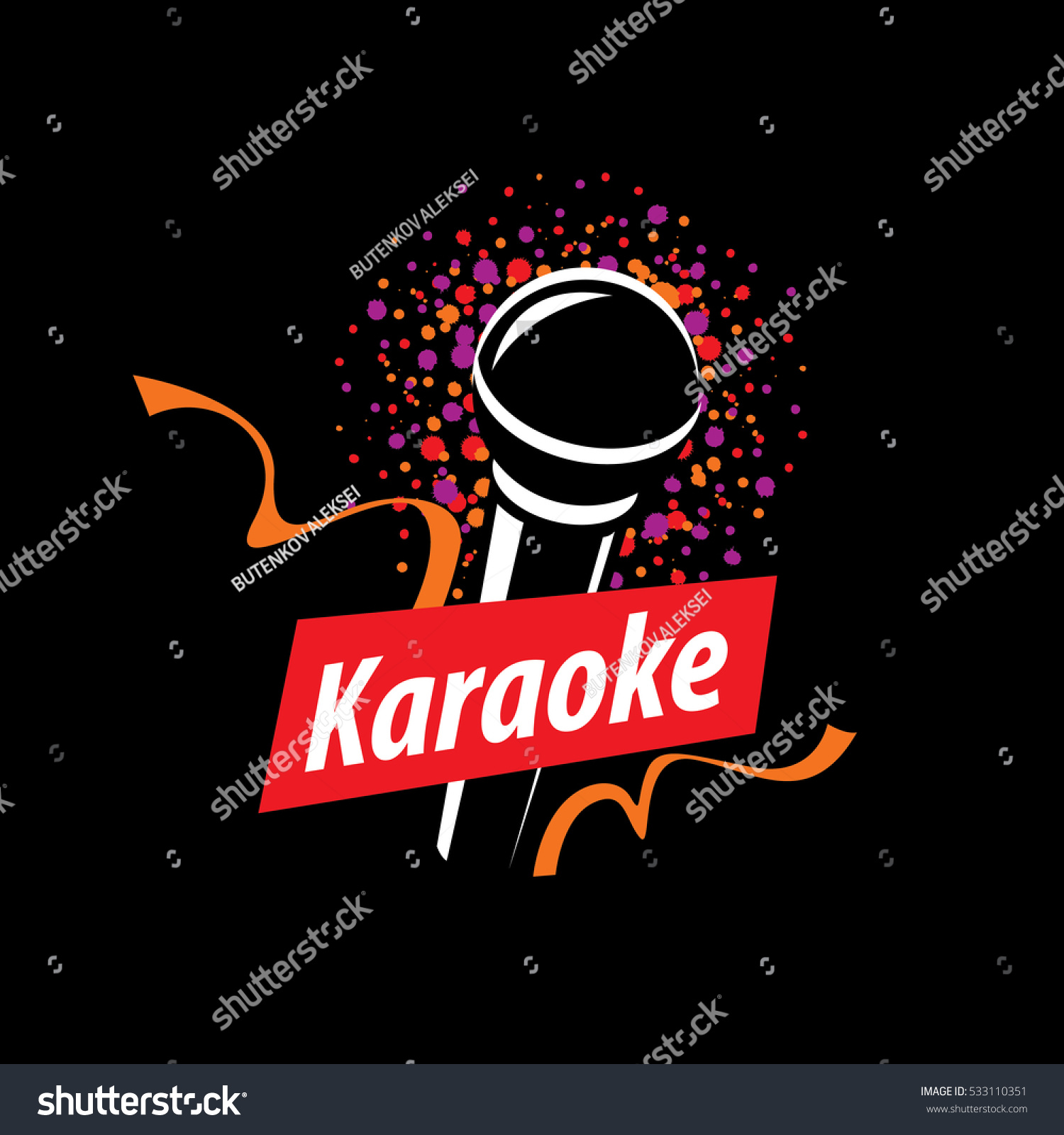 Karaoke Logo Vector Stock Vector (Royalty Free) 533110351