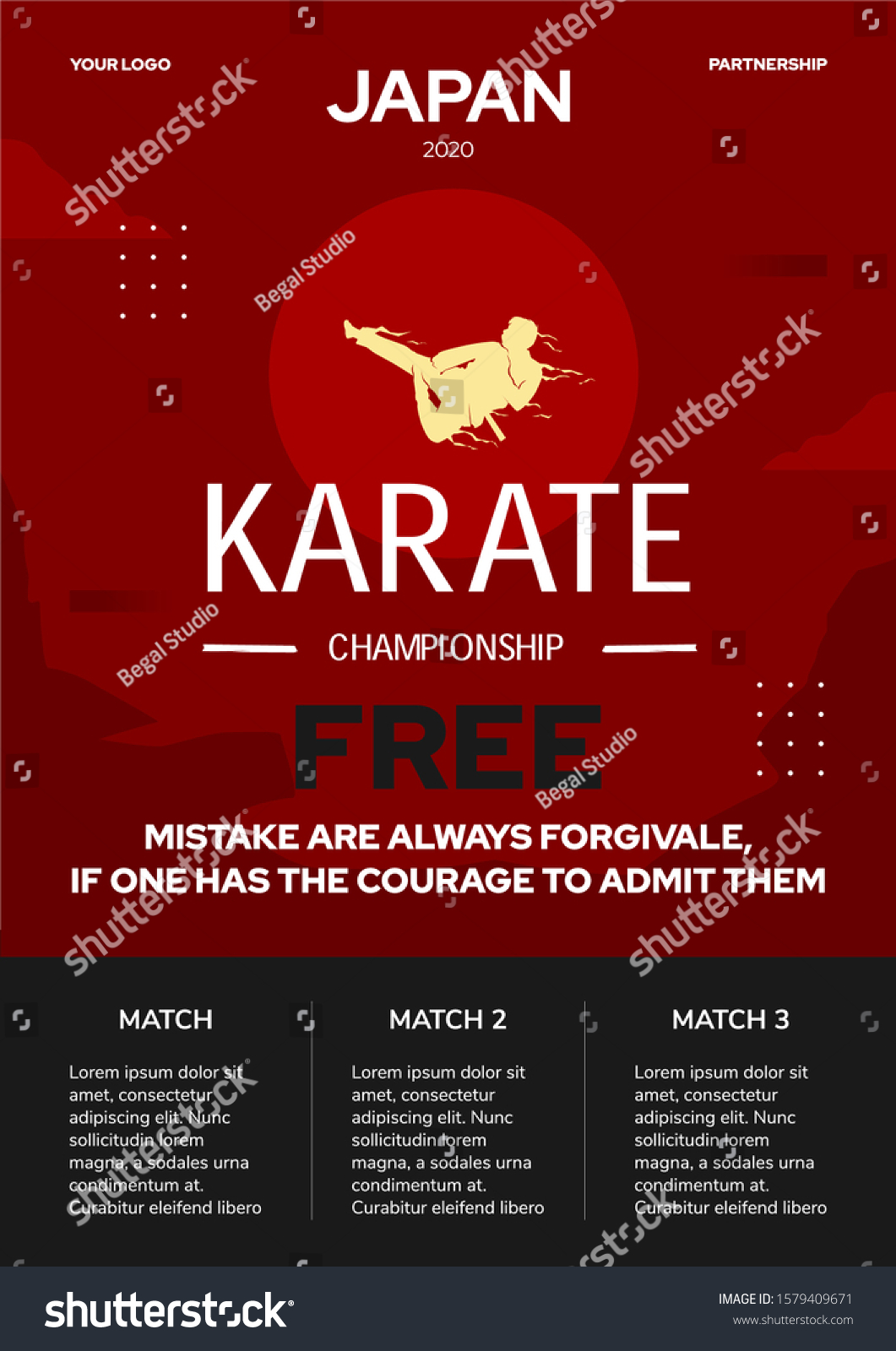 Karate Championship Poster Template Vector: Vector có sẵn (miễn phí bản ...