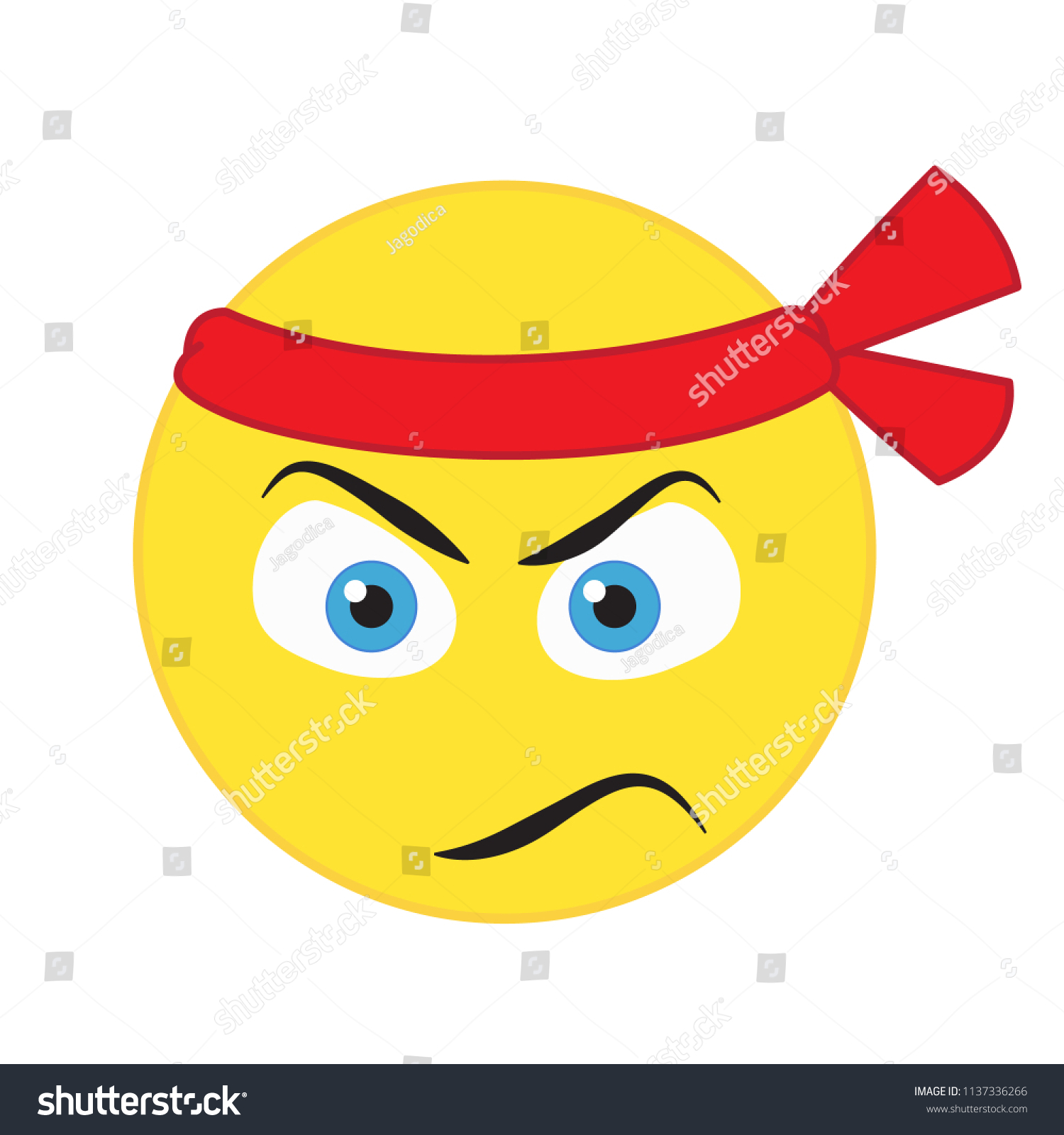 Karate Emoticon Vector Stock Vector (Royalty Free) 1137336266 ...