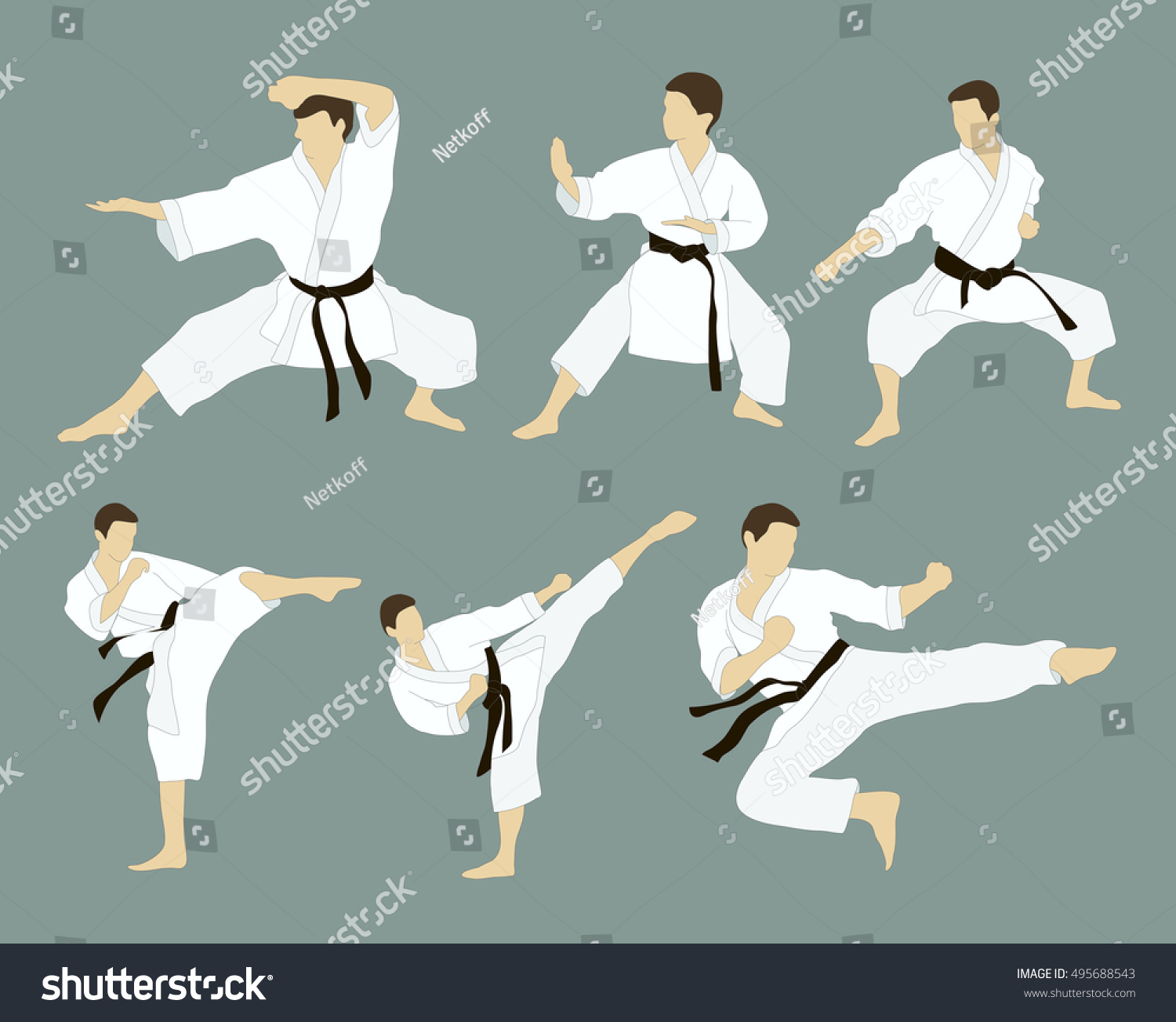 6,266 Karate kick isolated Stock Illustrations, Images & Vectors ...