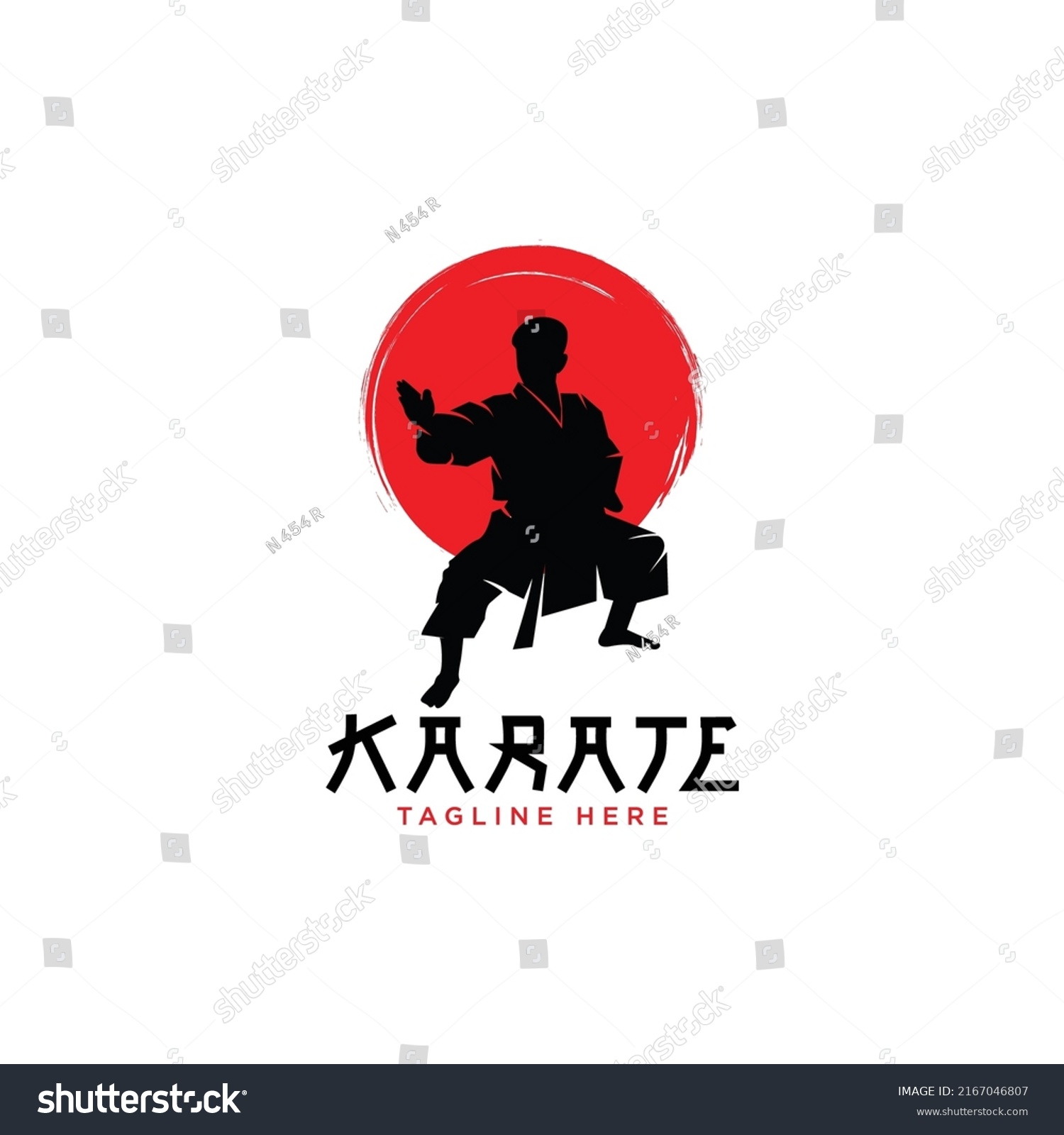 Karate Logo Template Design Vector Stock Vector (Royalty Free ...