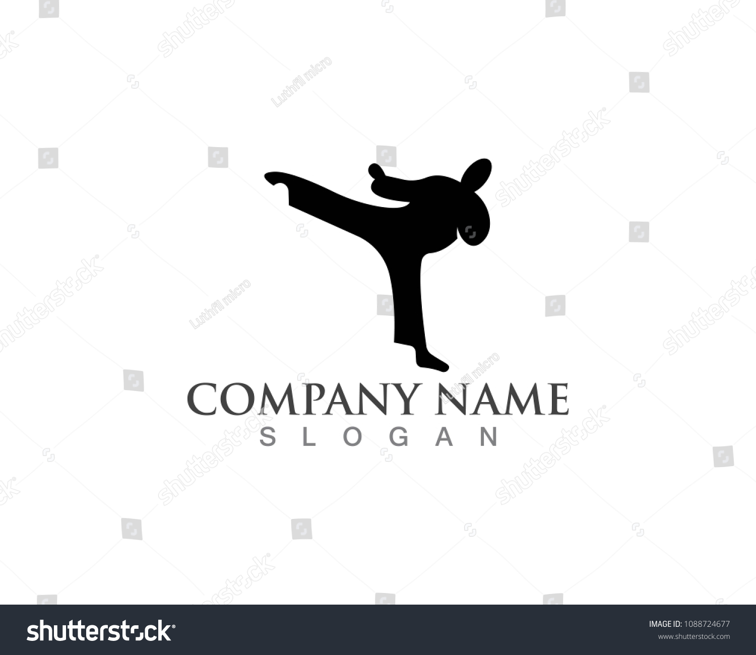 Karate Logos Icons Stock Vector (Royalty Free) 1088724677 | Shutterstock