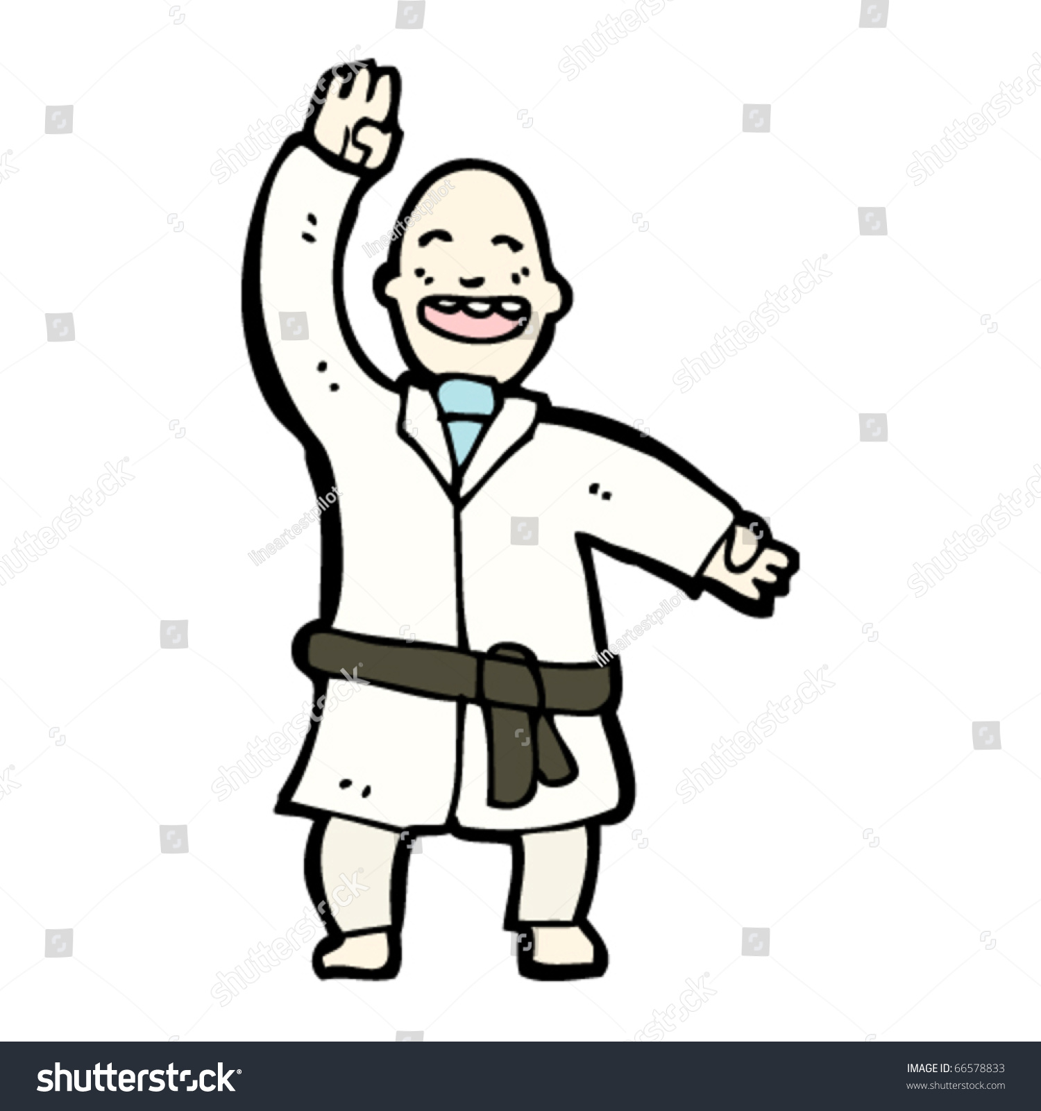 Karate Man Cartoon Stock Vector (Royalty Free) 66578833 | Shutterstock