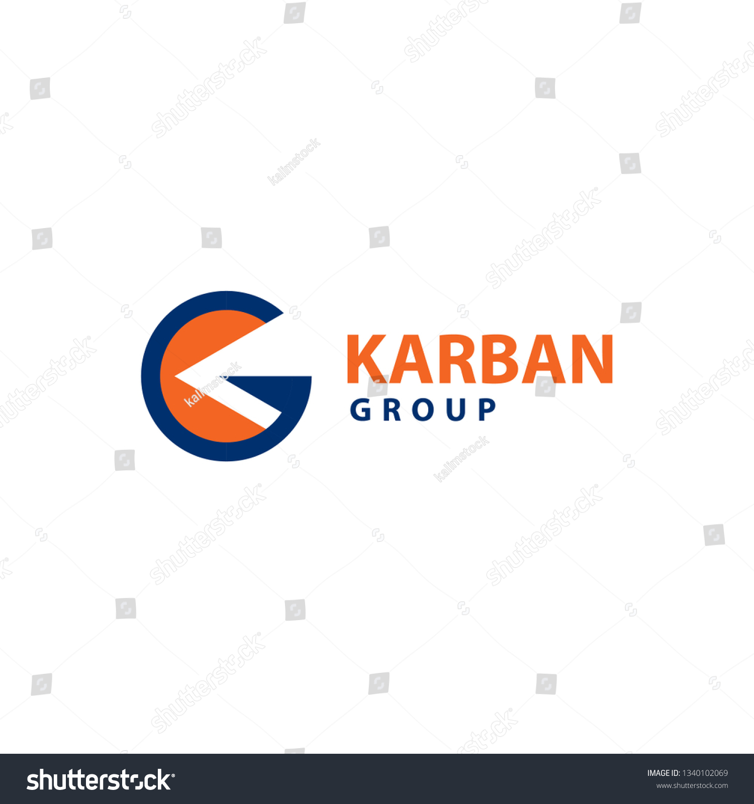 Karban Group Accounting Logo Vector Stock Vector (Royalty Free) 1340102069