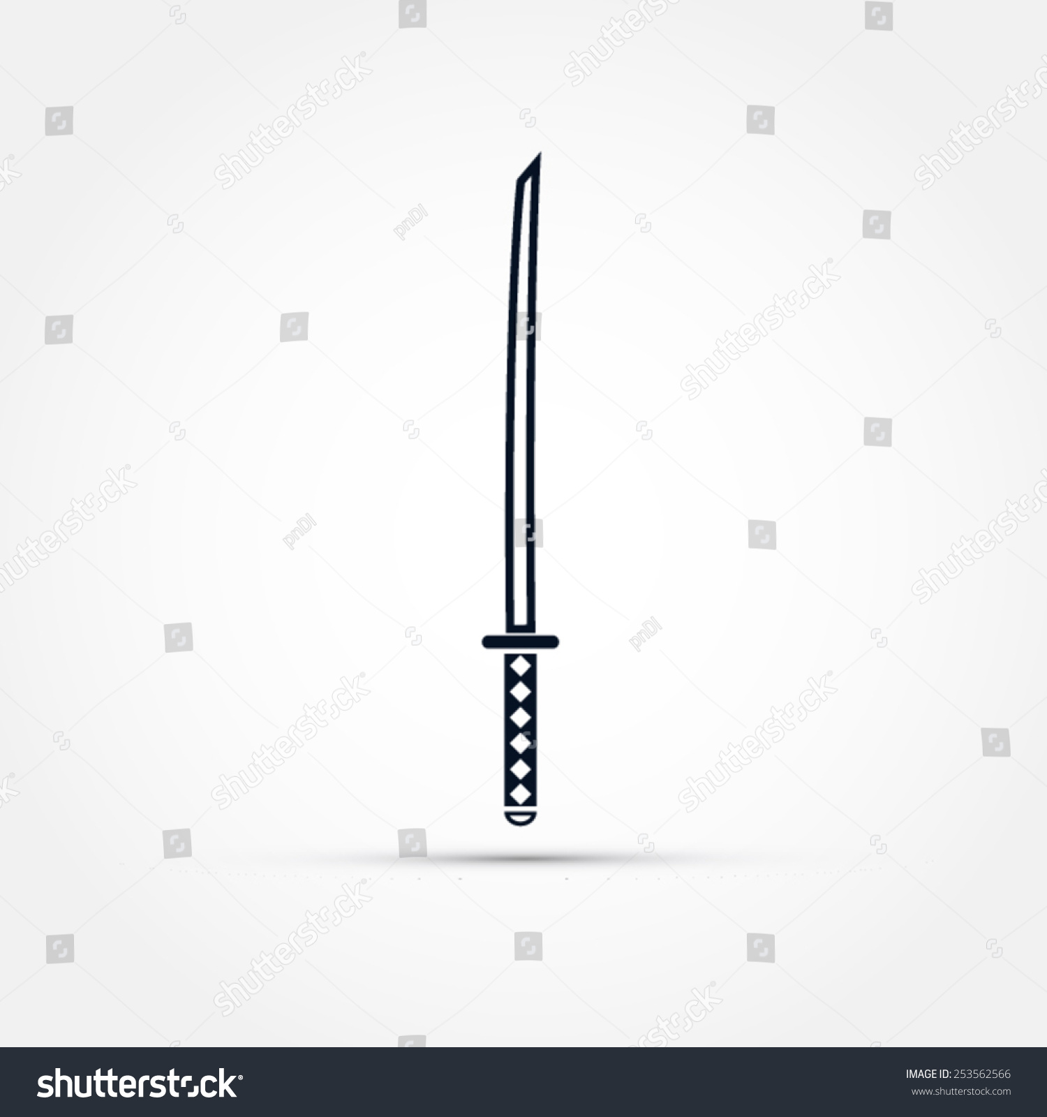 Katana Illustration Stock Vector (Royalty Free) 253562566
