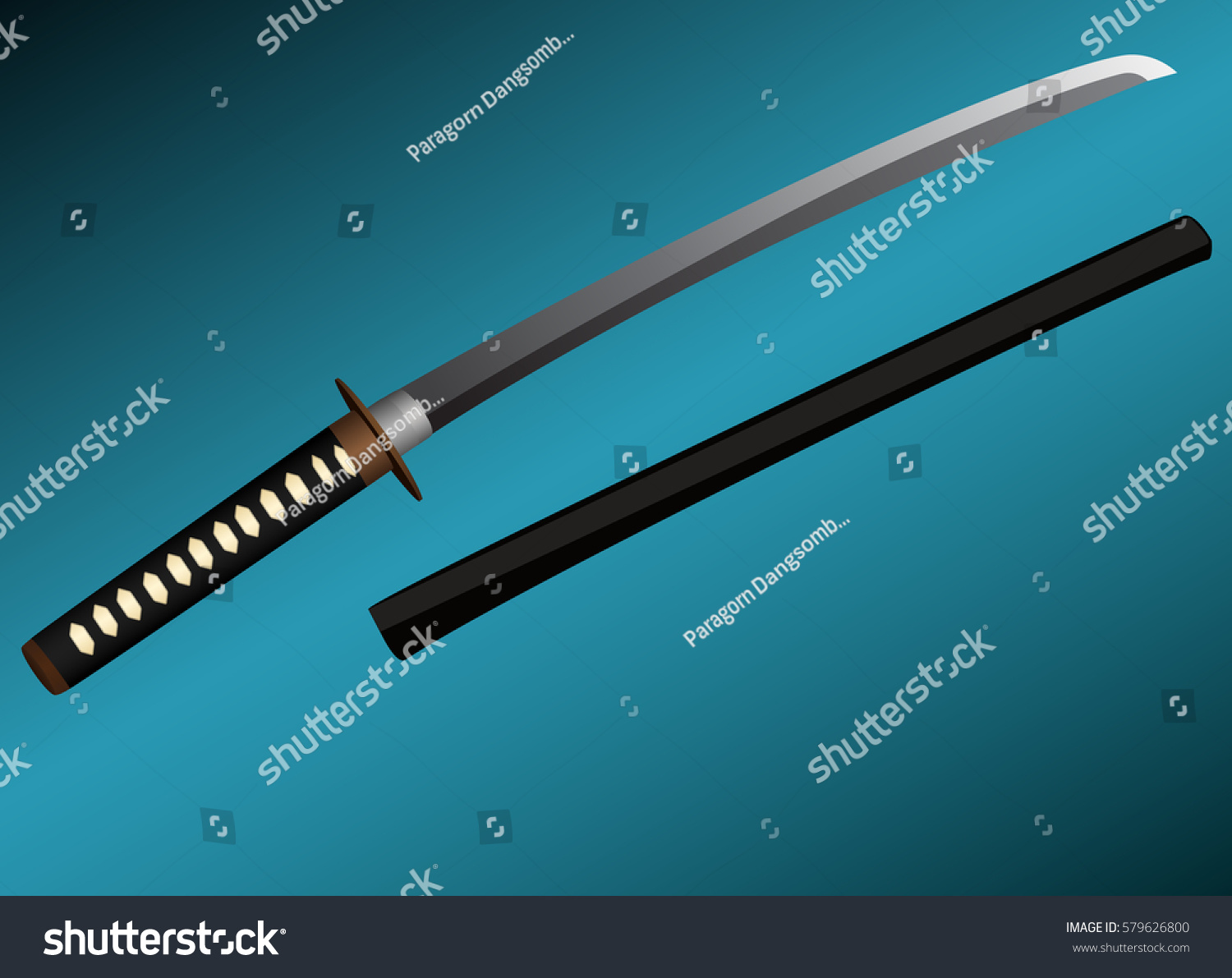 Katana Samurai Sword Graphic Vector: Vector có sẵn (miễn phí bản quyền ...