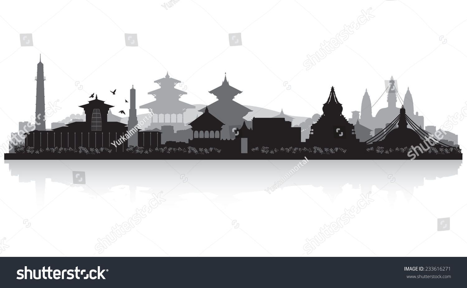 Kathmandu Nepal City Skyline Vector Silhouette: เวกเตอร์สต็อก (ปลอดค่า ... Kathmandu Nepal City Skyline Vector Silhouette: เวกเตอร์สต็อก (ปลอดค่า ...