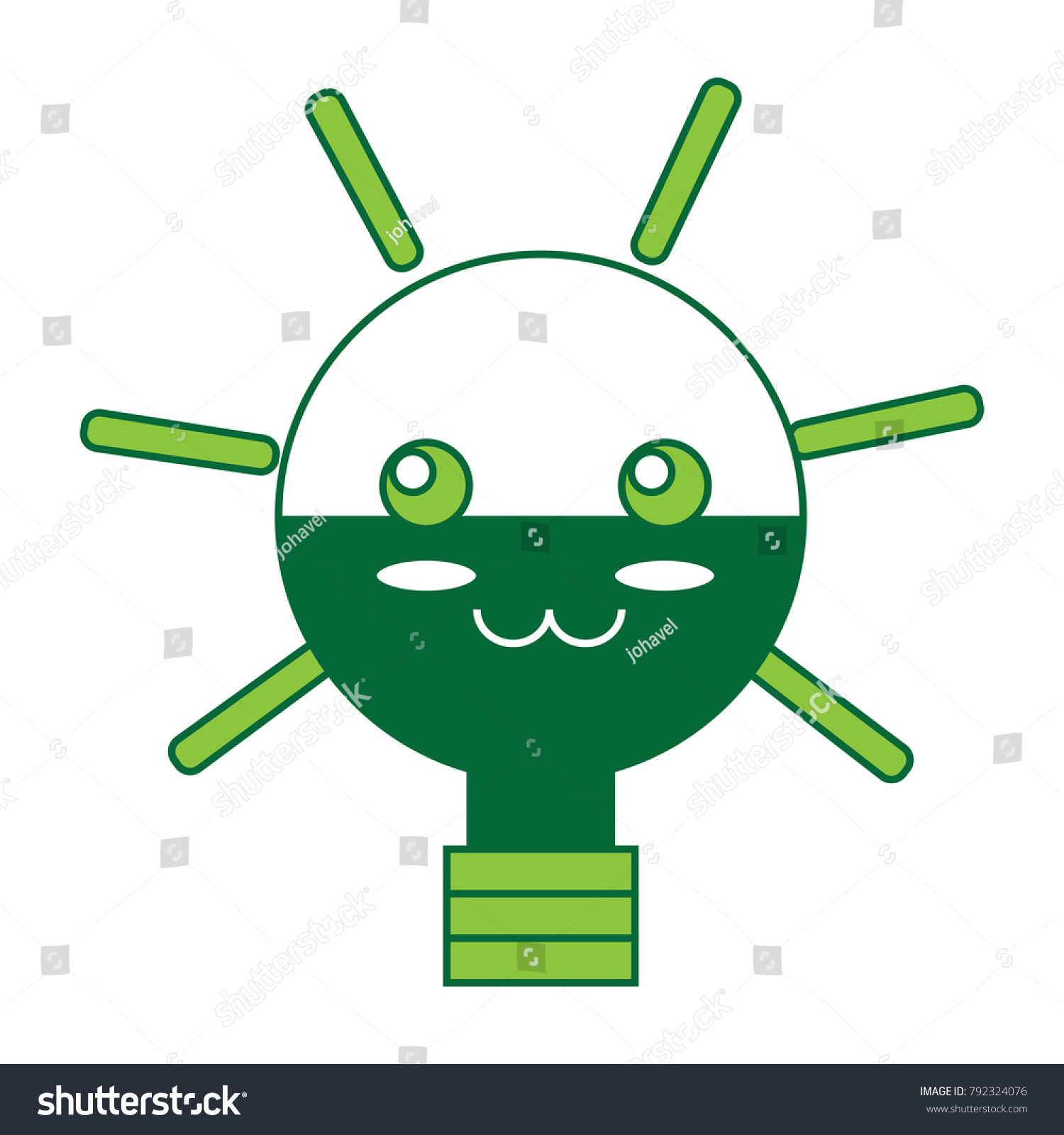 Kawaii Light Bulb Stock Vector (Royalty Free) 792324076 | Shutterstock