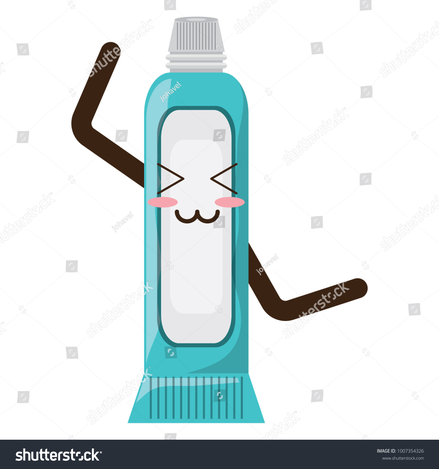 Kawaii Toothpaste Icon Image Stock Vector (Royalty Free) 1007354326 ...