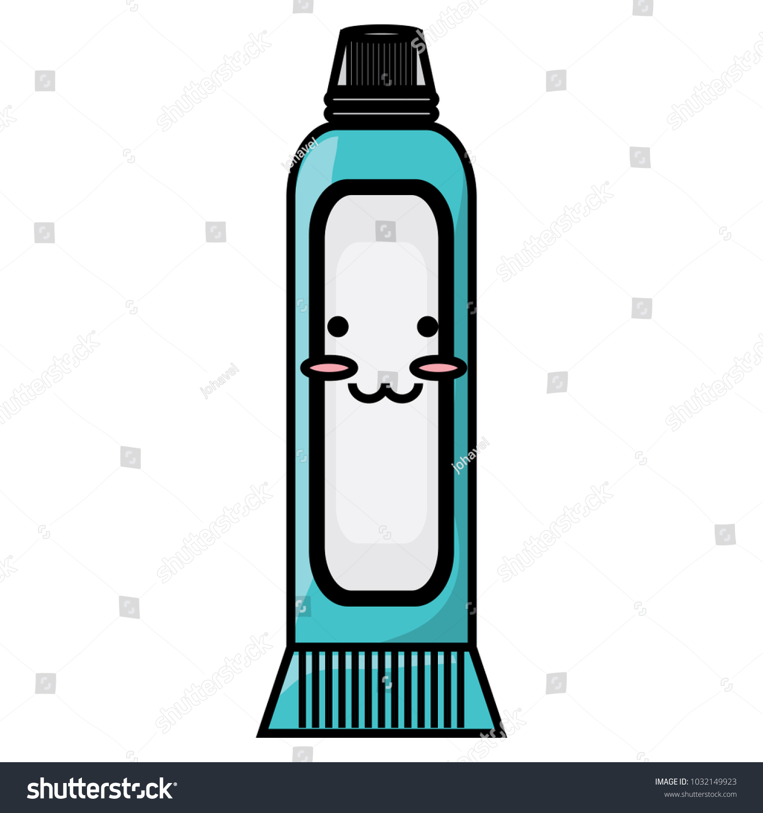 Kawaii Toothpaste Icon Image Stock Vector (Royalty Free) 1032149923 ...
