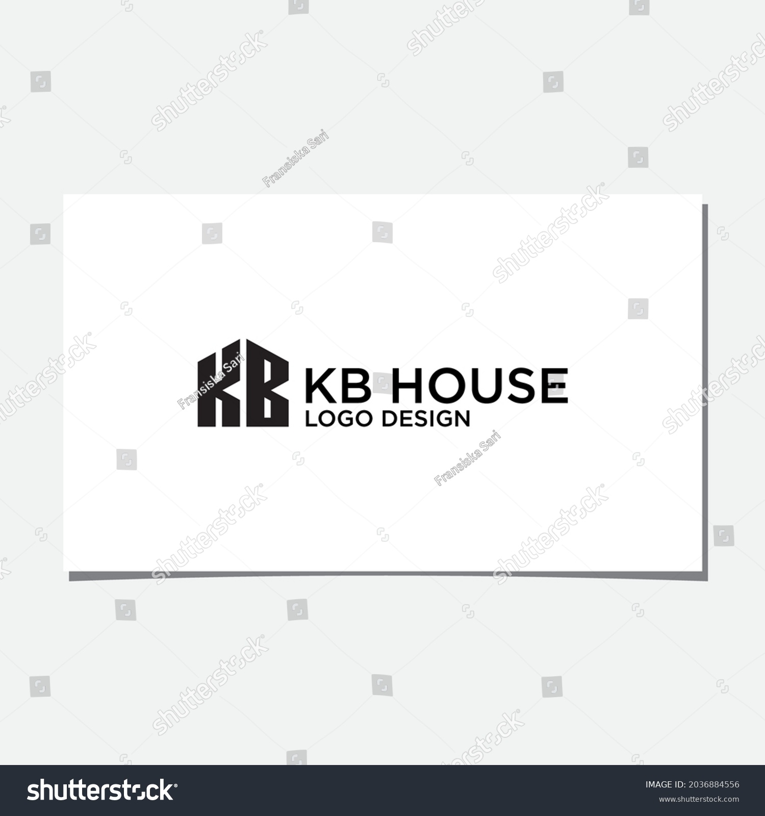 Kb House Logo Design Vector Stock Vector (Royalty Free) 2036884556 ...