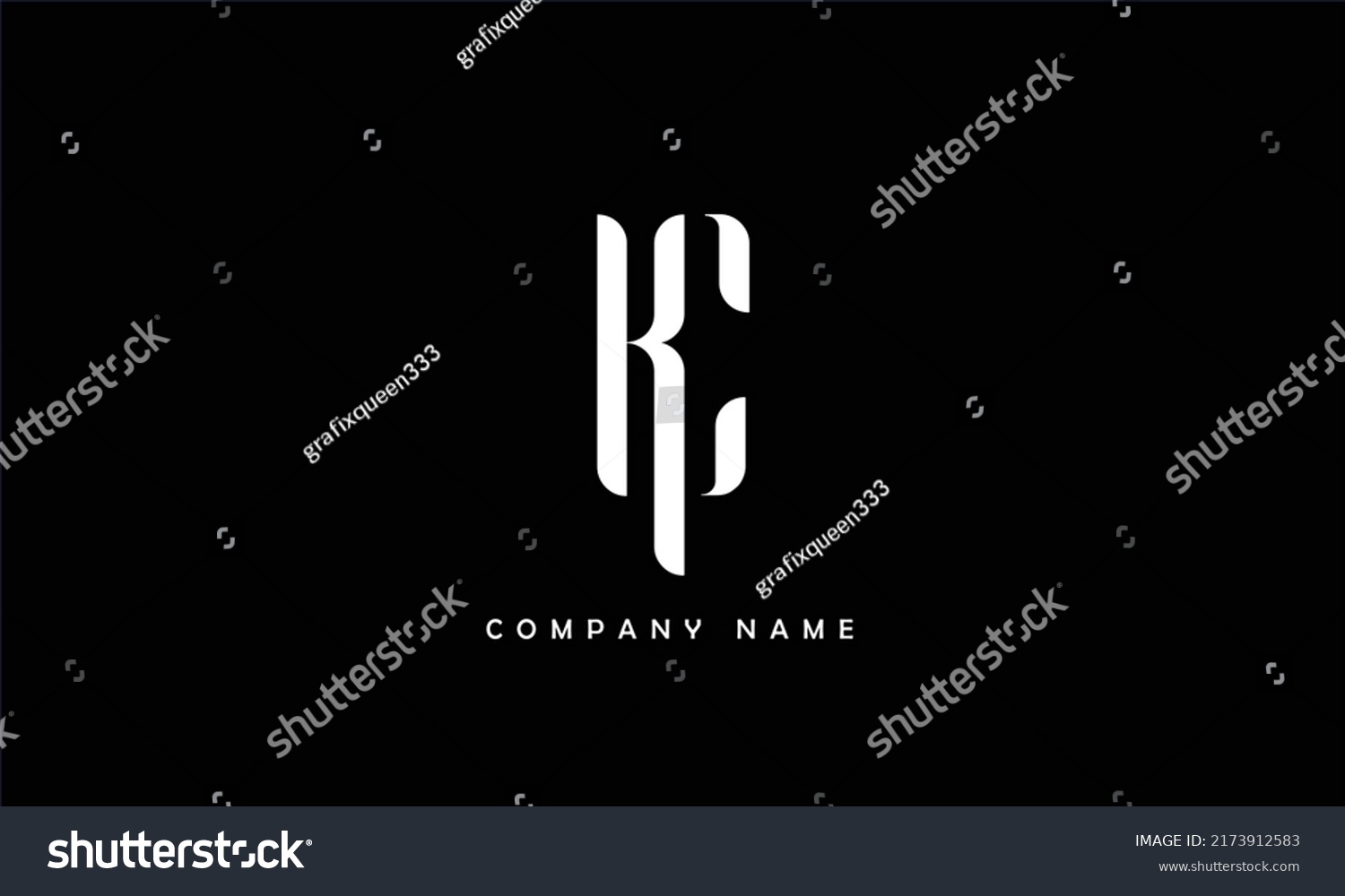 Kc Ck Alphabets Letters Logo Monogram Stock Vector (Royalty Free ...
