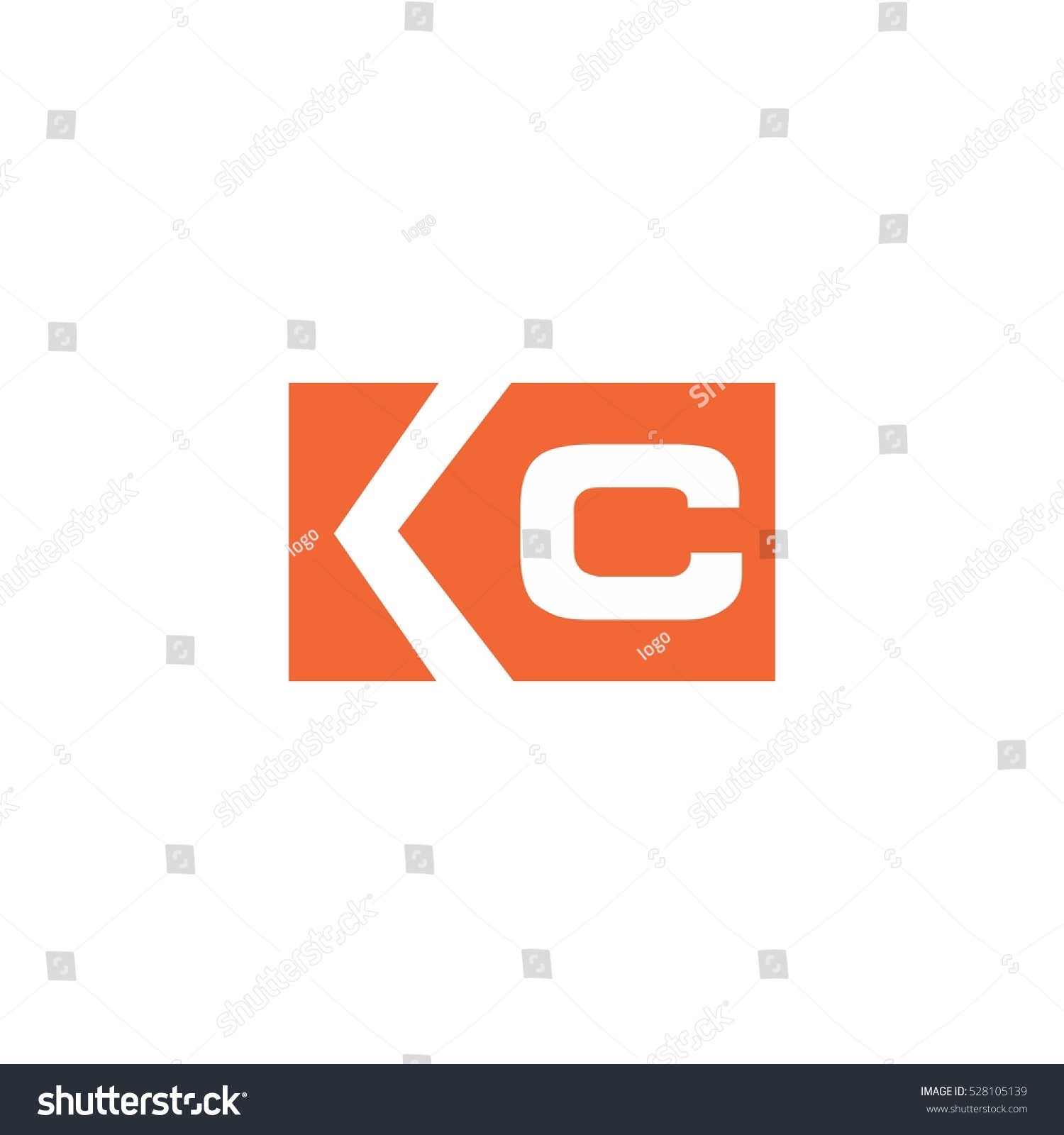 Kc K C Square Logo Vector Stock Vector (Royalty Free) 528105139 ...