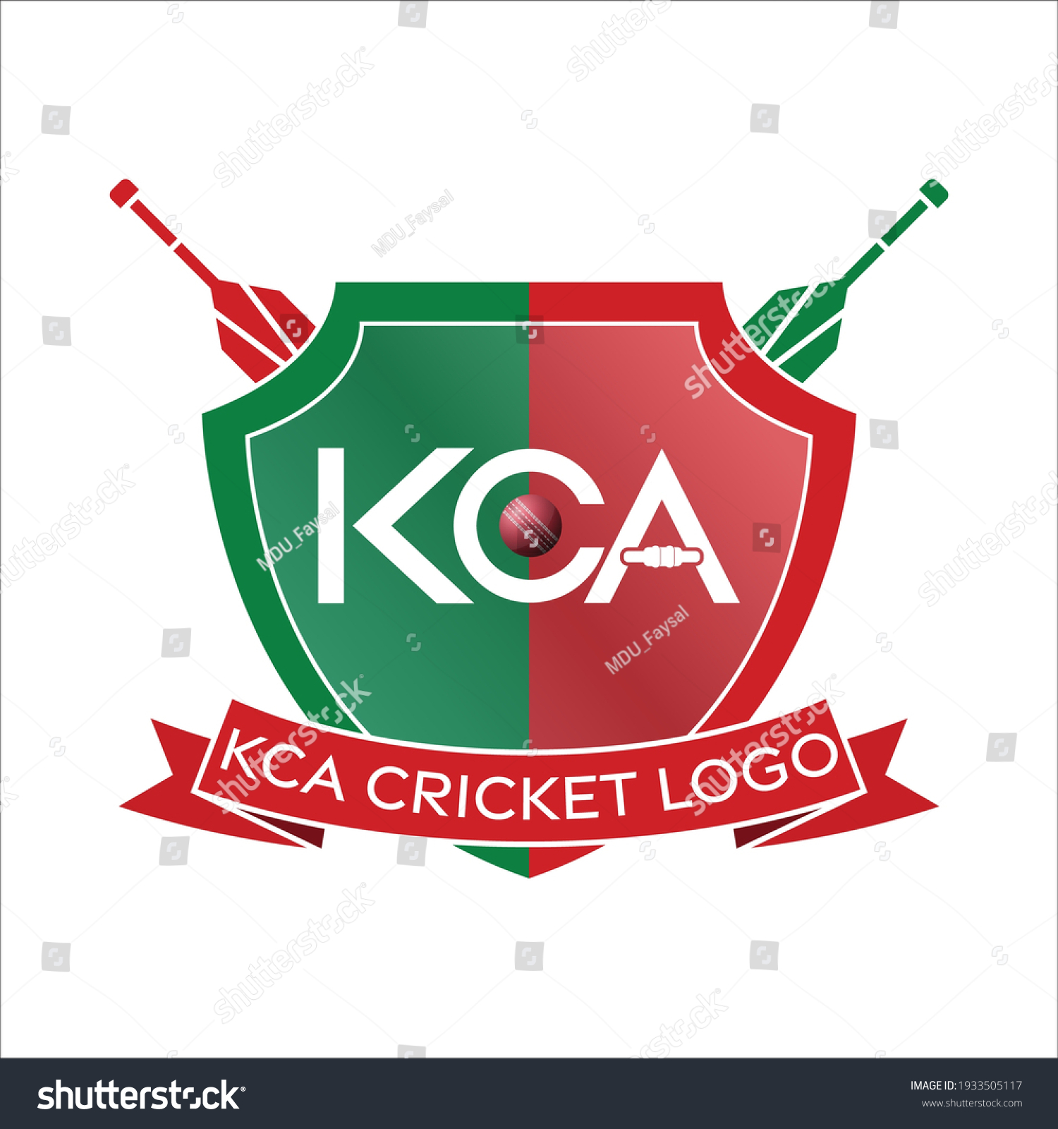 Kca Cricket Logo Creative Cricket Icon Stock Vector (Royalty Free ...