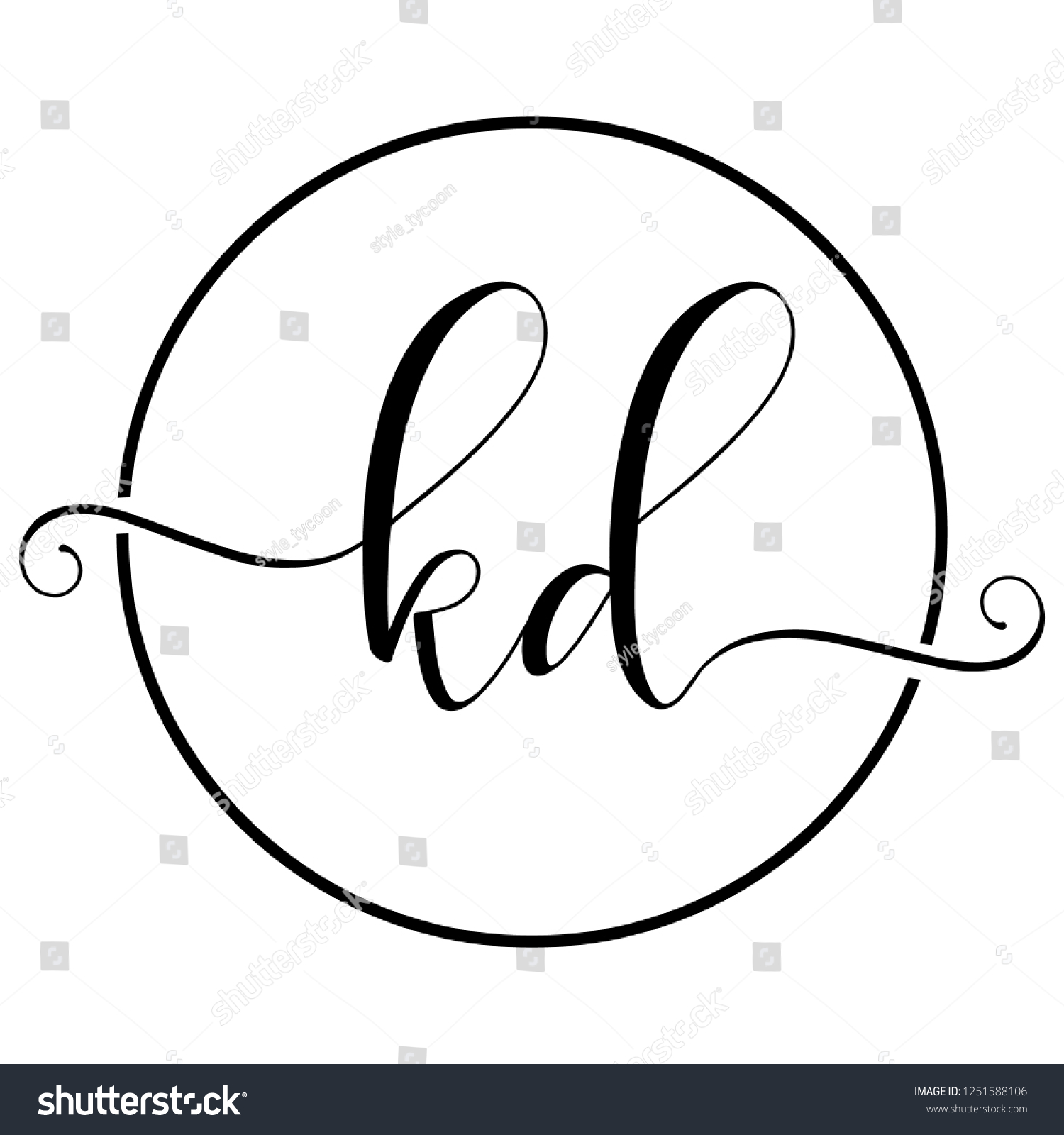 Kd Icon Logo Stock Vector (Royalty Free) 1251588106 | Shutterstock