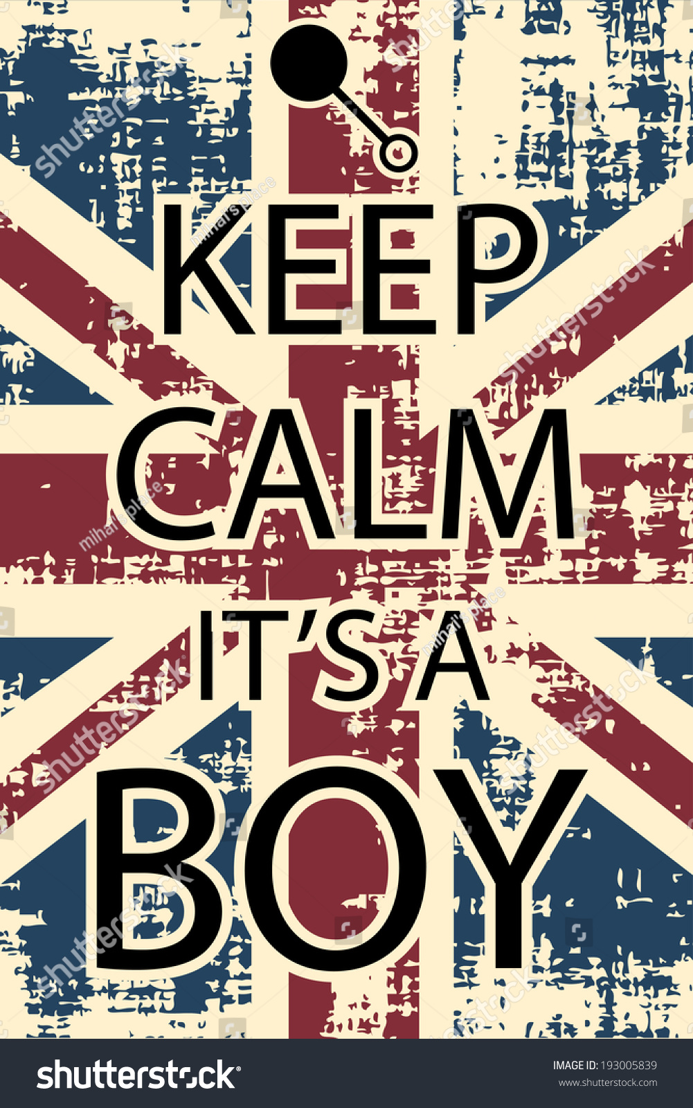 Keep Calm Boy Illustration Vector Format Stock Vector (Royalty Free ...