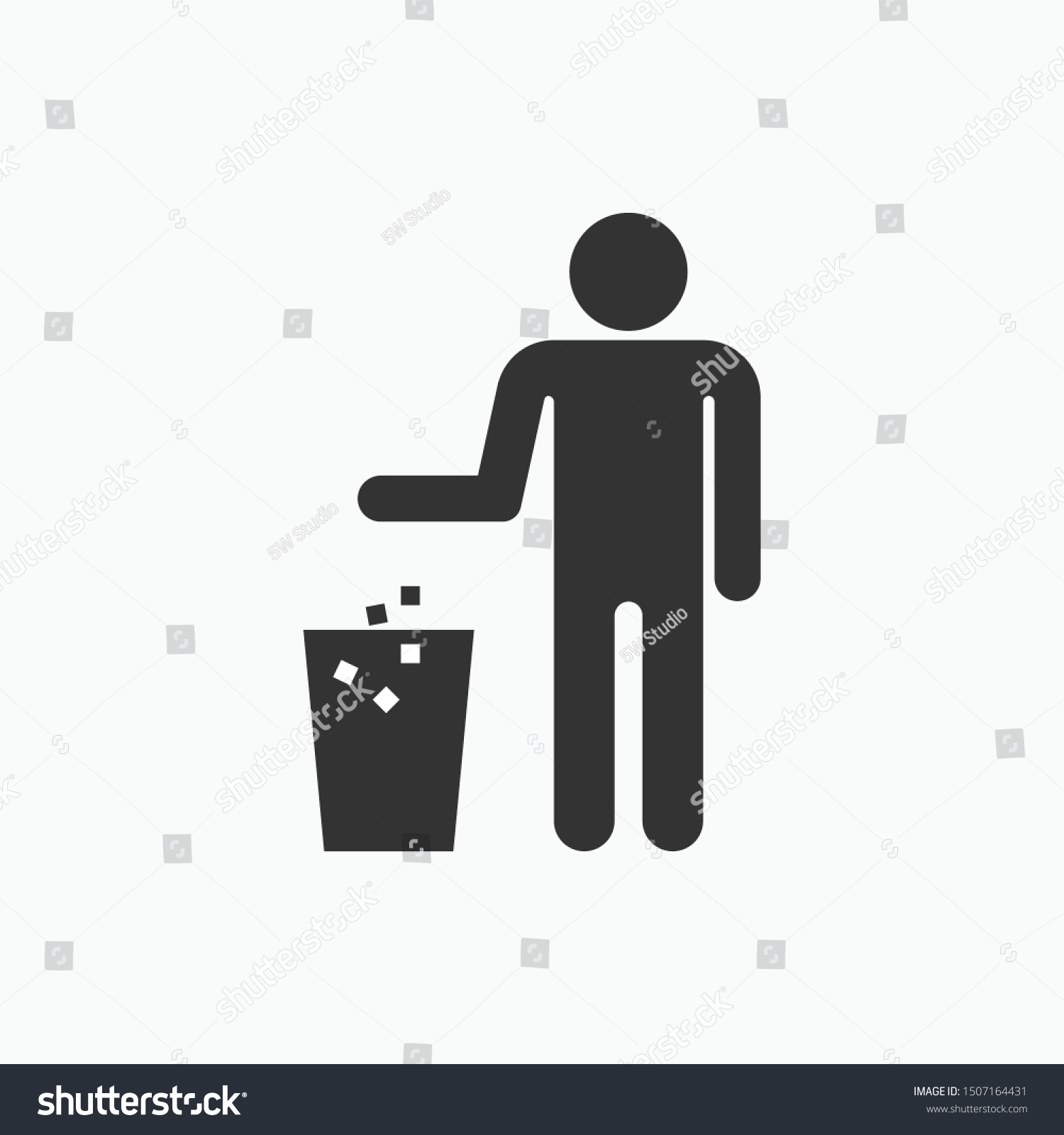 Keep Clean Icon Vector Sign Symbol Stock Vector (Royalty Free) 1507164431