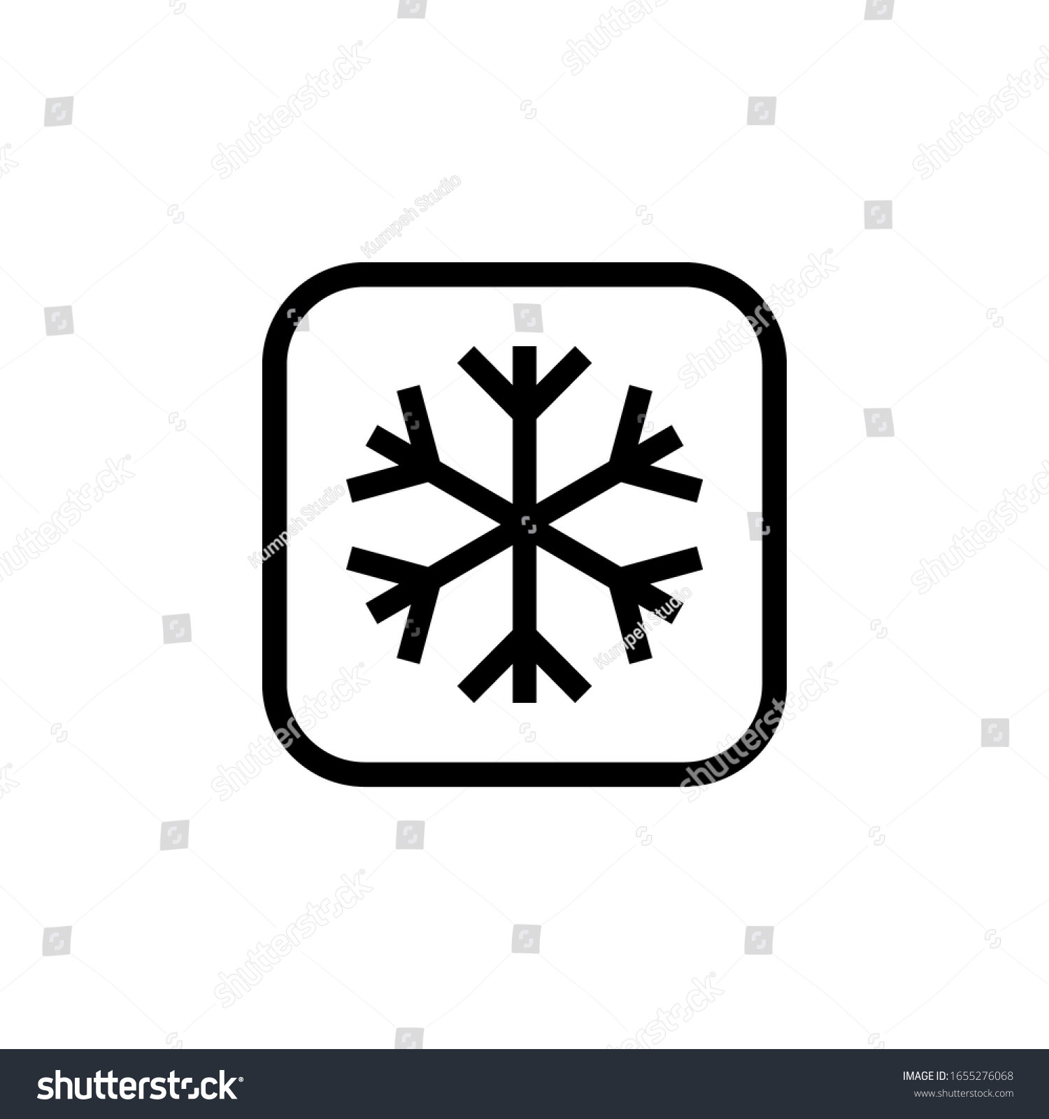 Keep Cold Symbol Package Signs Stock Vector (Royalty Free) 1655276068 ...